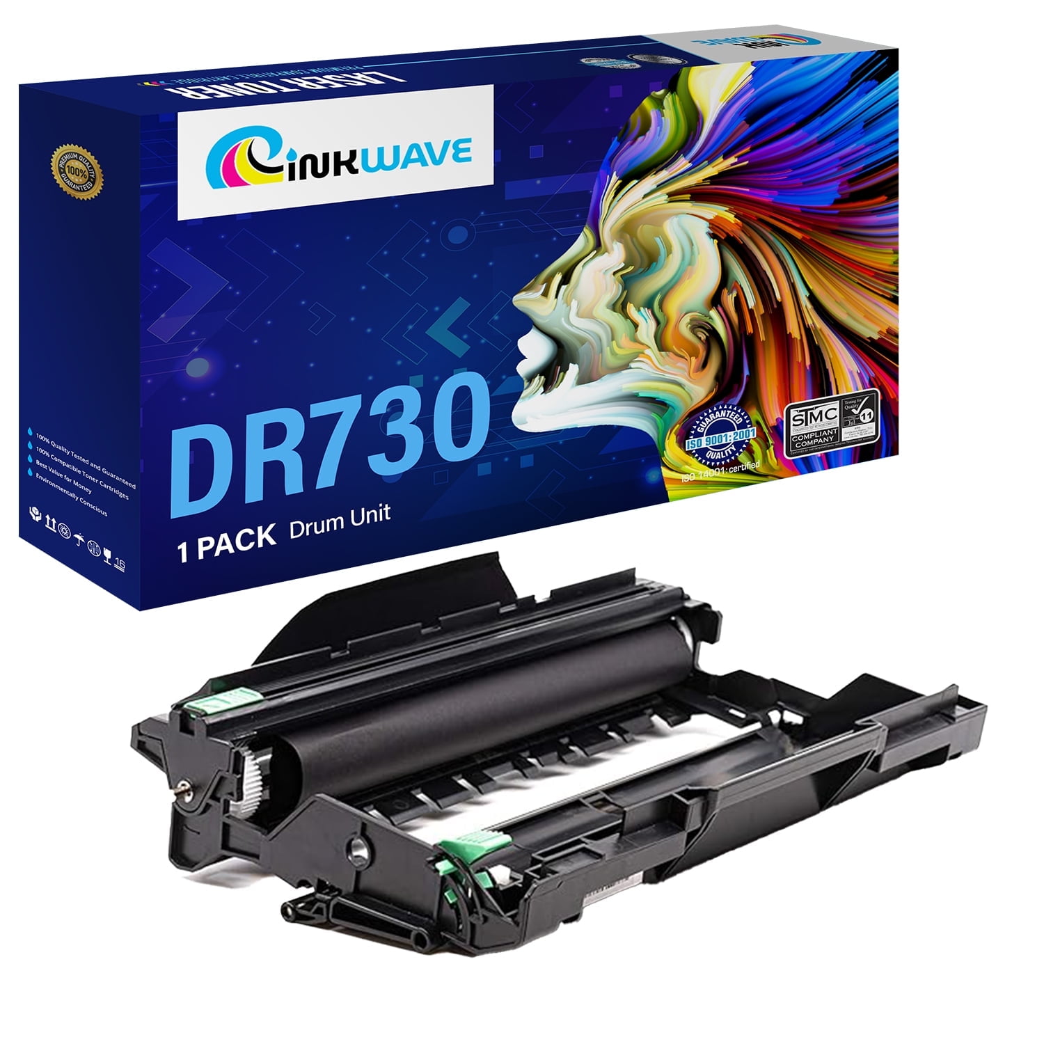 InkWave Compatible Drum Unit Replacement for Brother DR730 / DR-730 (Black, 1 Drum) - Walmart.com
