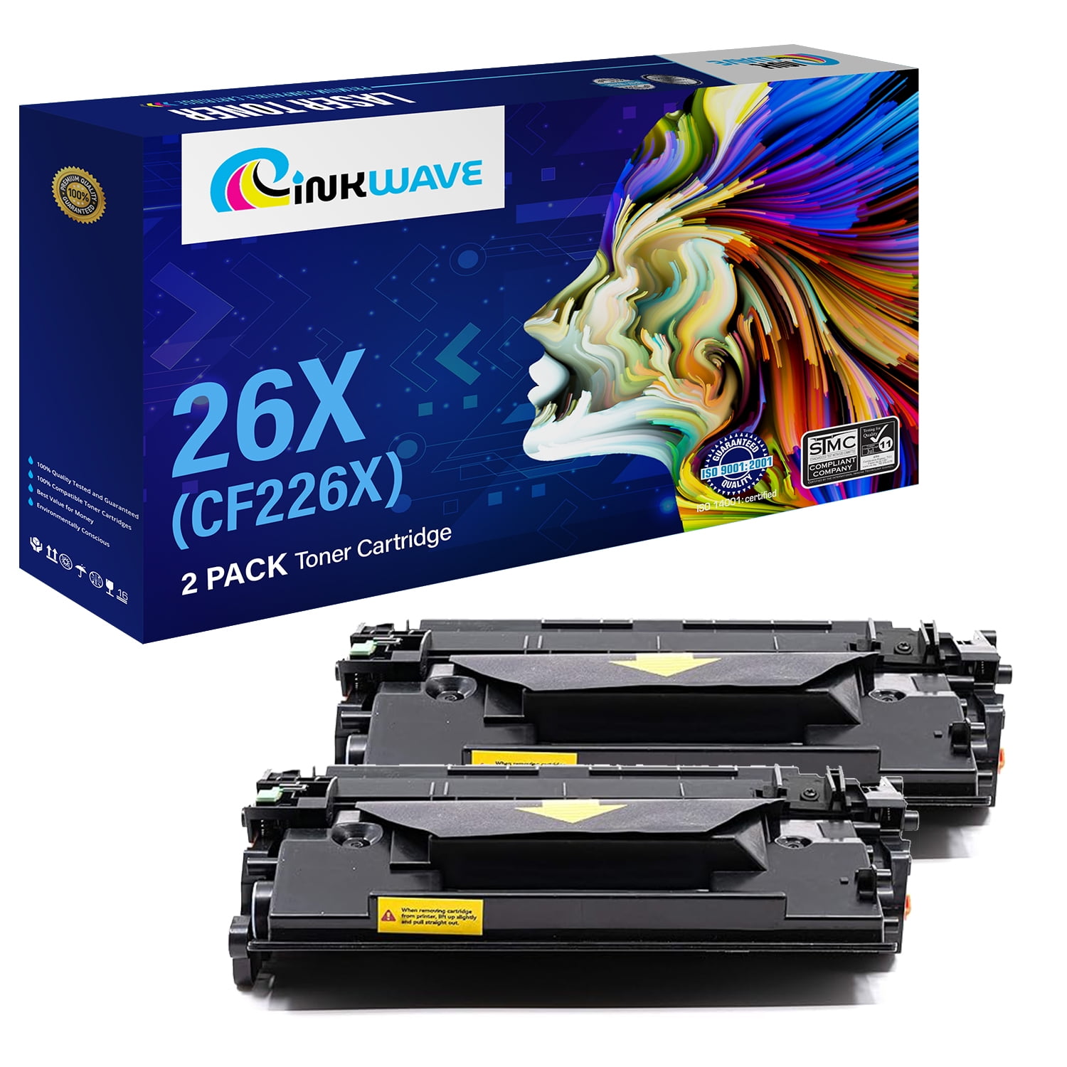 InkWave Compatible Toner Cartridge Replacement for HP 26X / CF226X ...