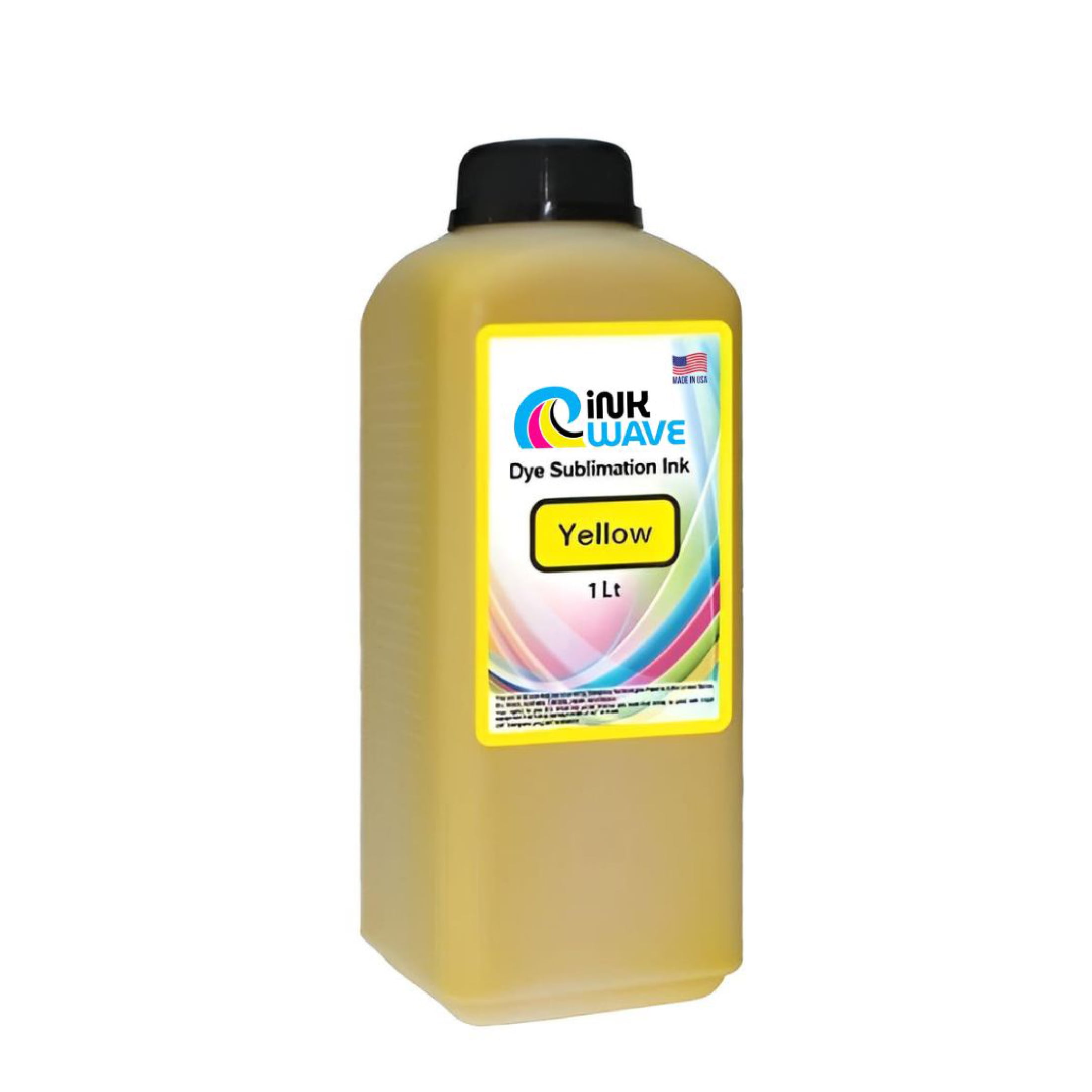 InkWave Dye Sublimation Printer Ink 1 Liter Bottle Yellow for Epson ...