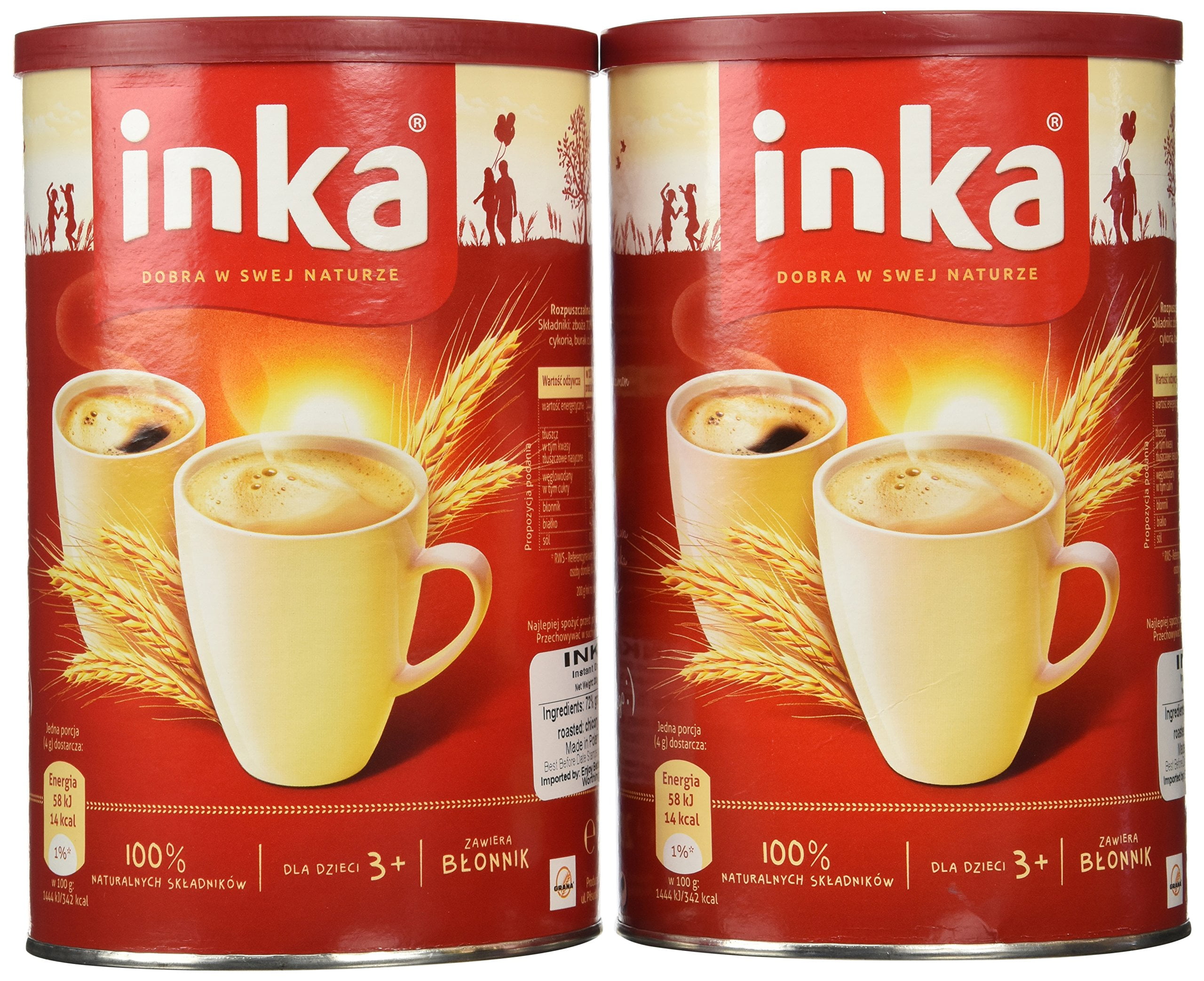 Inka 2 Cans of Instant Grain Coffee Drink 7oz Each - Walmart.com