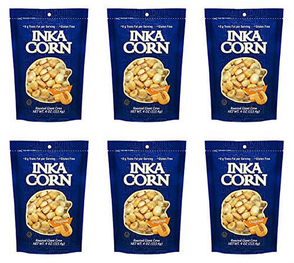 Inka Corn Nuts, Gluten Free Roasted Giant Corn, Original Flavor, 4 ...