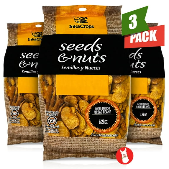 Inka Crops Habas Tostadas saladitas 5.29 oz | Peruvian Broad Beans 3 ...