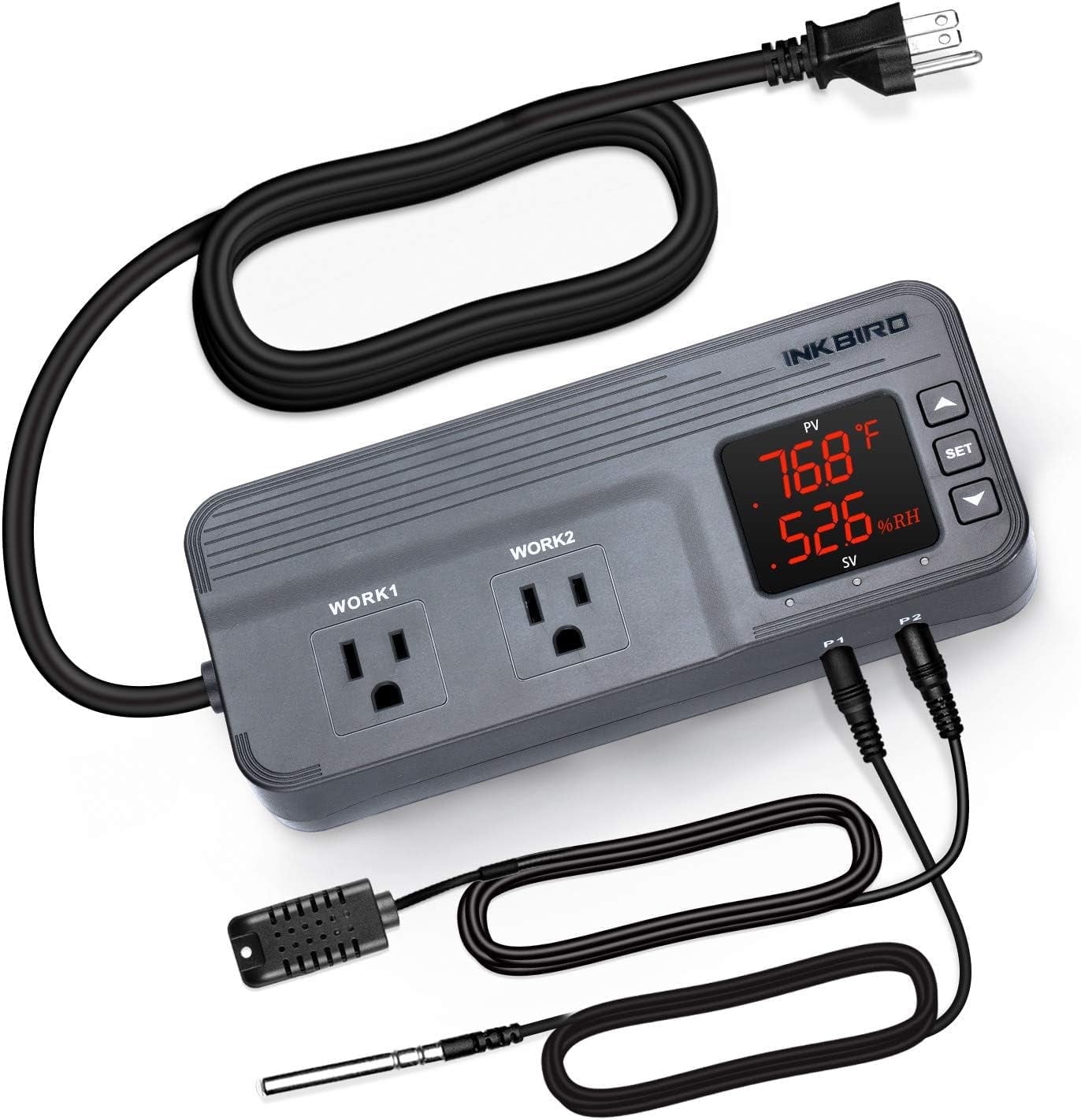 Inkbird ETL Certified ITC-608T Thermostat, Temperature & Humidity ...