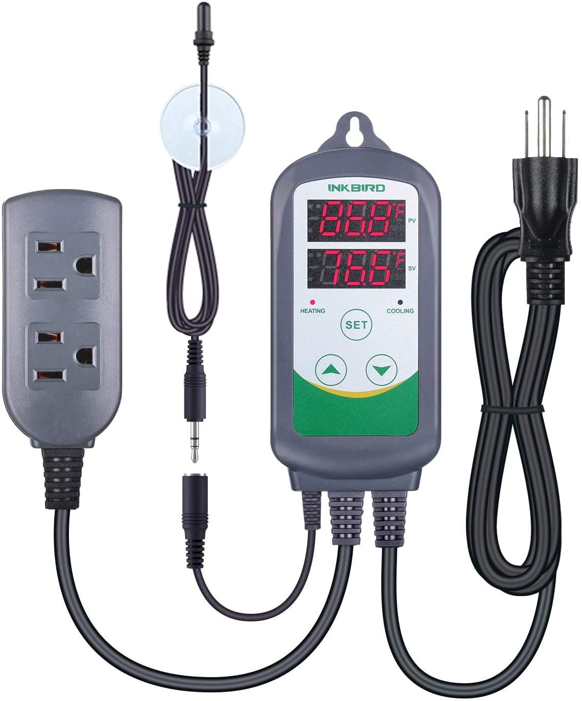 Inkbird ITC308S Temperature Controller, Cooling & Heating Outputs ...