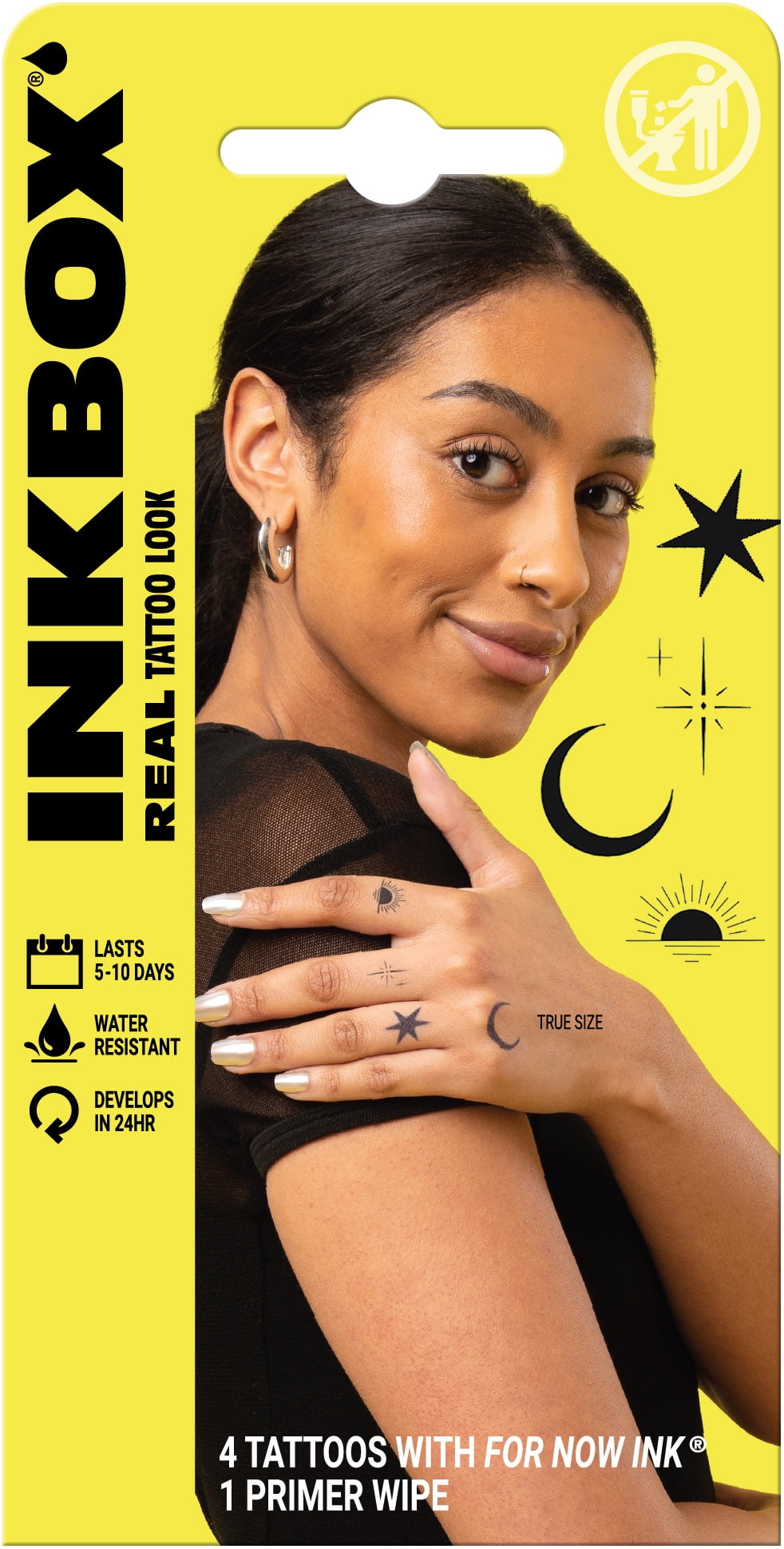 Inkbox Temporary Tattoos, Day To Night, 4 Pack - Walmart.com