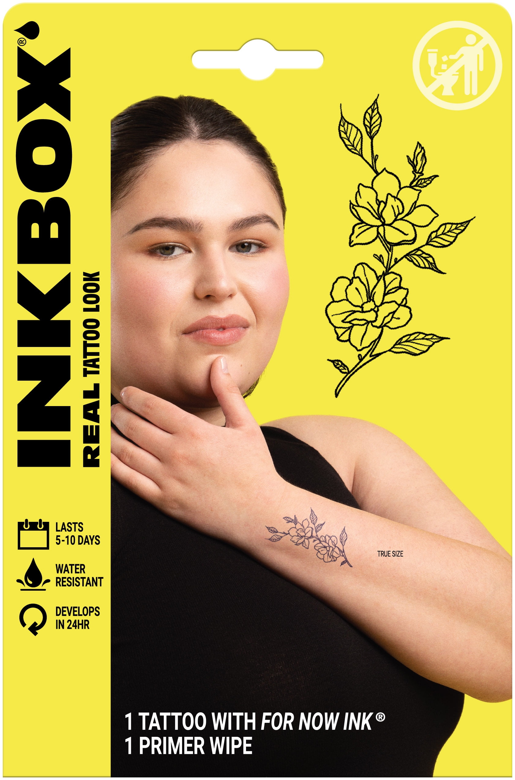 Inkbox Temporary Tattoos, Magnolia, 1 Pack - Walmart.com