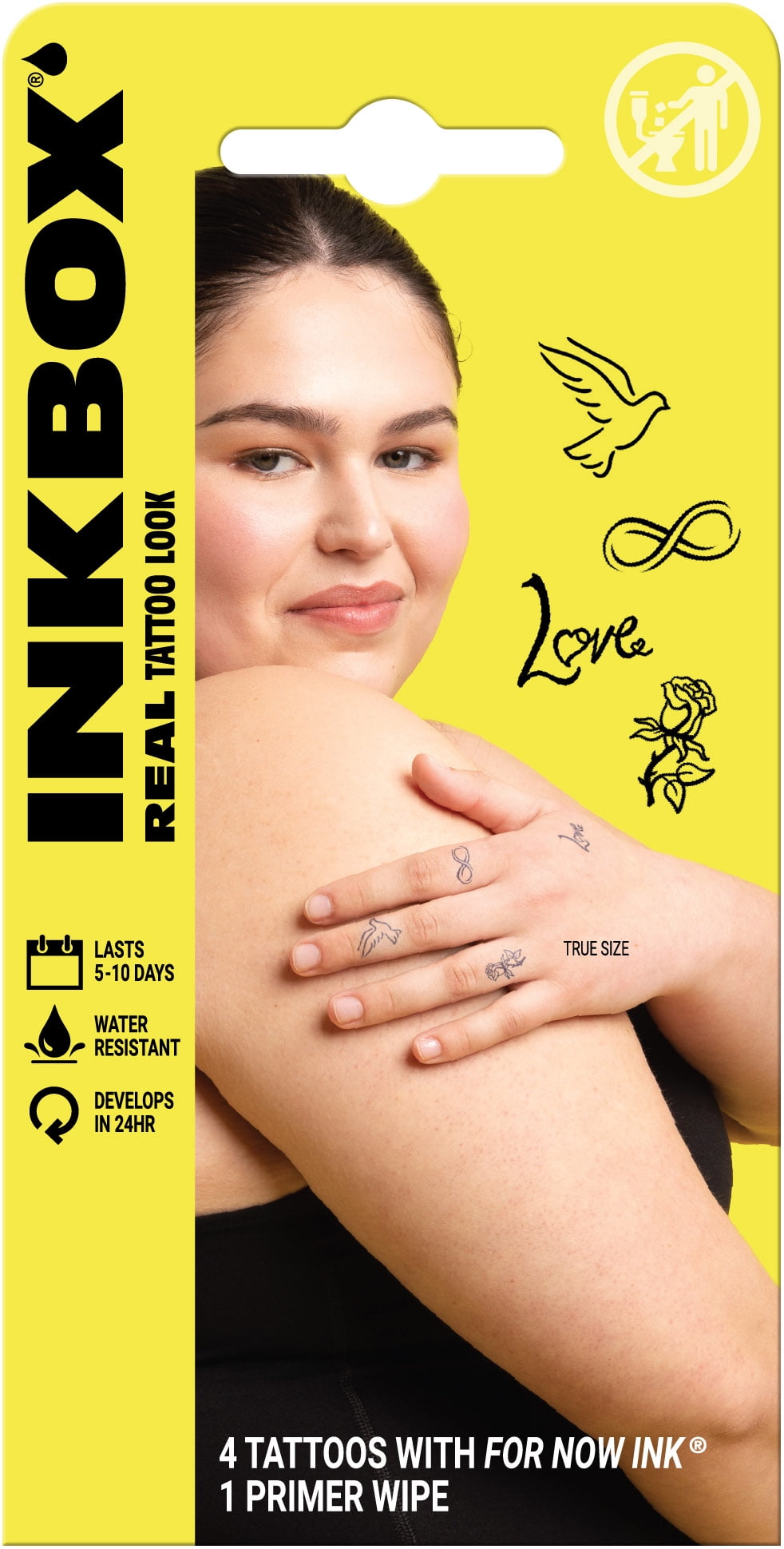 Inkbox Temporary Tattoos, Self Care, 4 Pack - Walmart.com