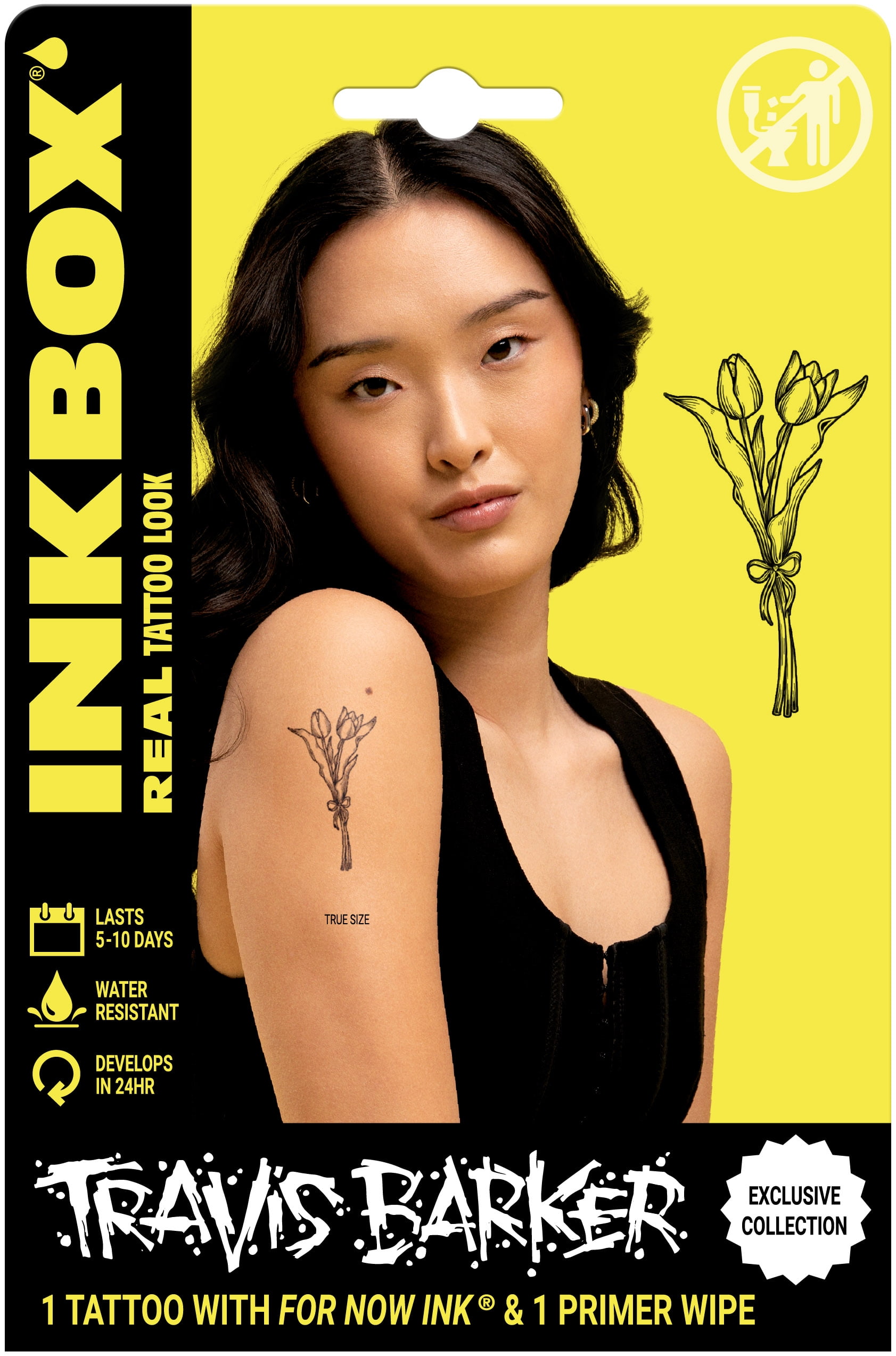 Inkbox Temporary Tattoos, Tulip, 1 Pack - Walmart.com
