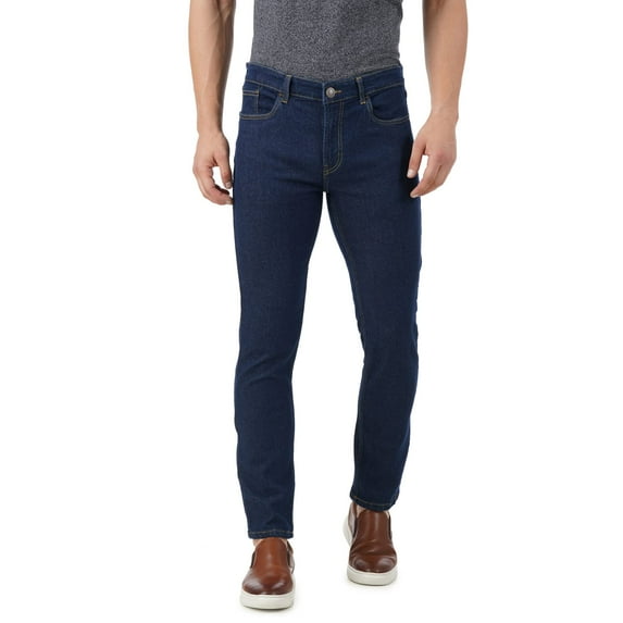 Inkd Men'S Stretchable Regular Fit Jeans (Indigo - Aegean, 42) - Walmart.com