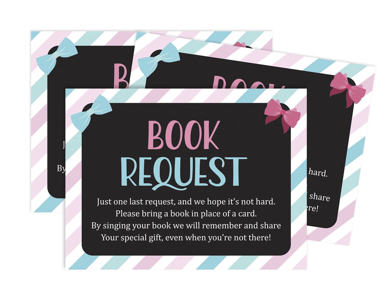 Inkdotpot 30 Books For Baby Shower Request Cards Bring A Book Instead ...