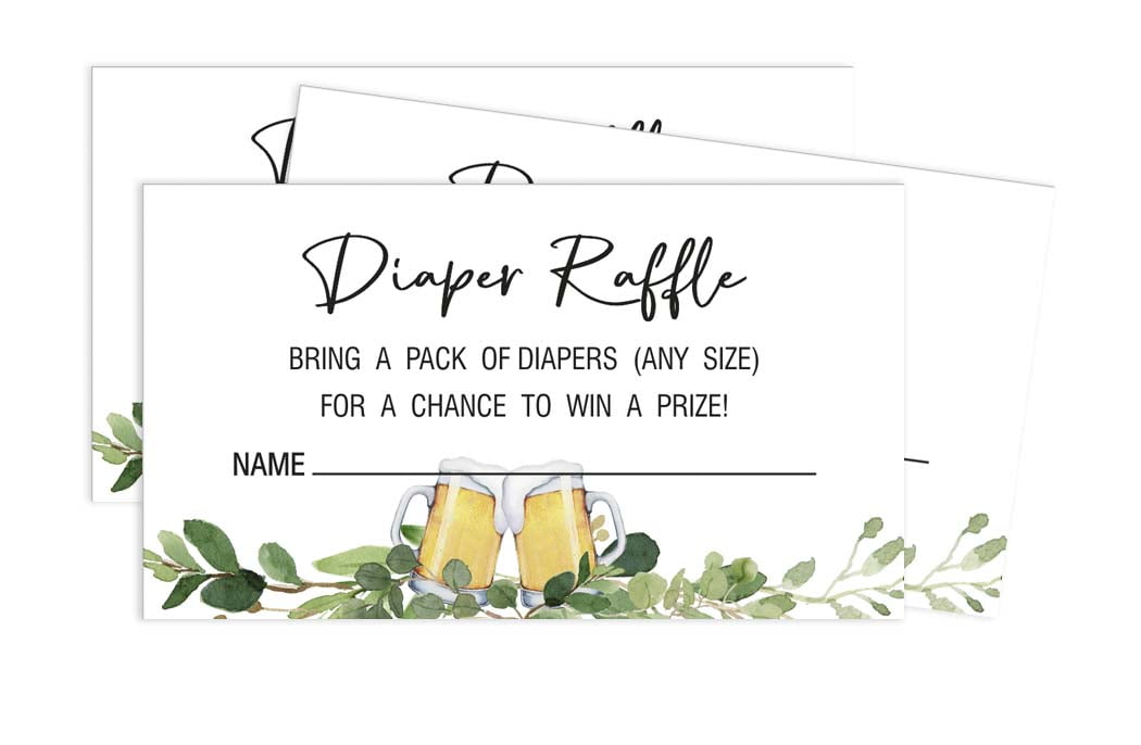Inkdotpot 30A Baby is Brewing Gender Neutral Baby ShowerDiaper Raffle ...