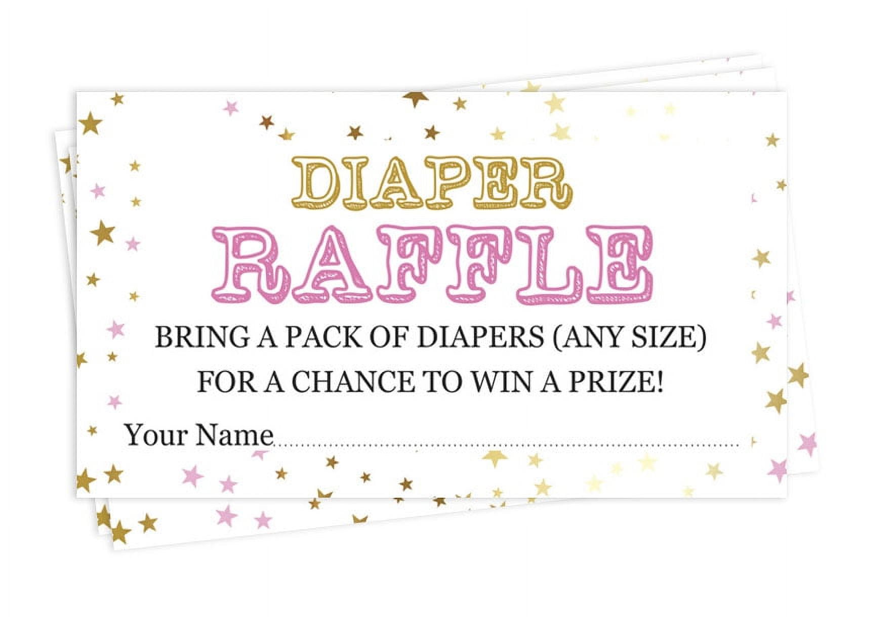 Inkdotpot 30Baby ShowerDiaper Raffle Ticket Lottery Insert Cards ...
