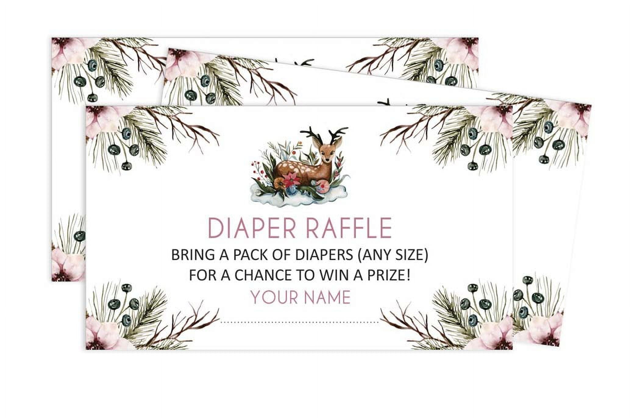 Inkdotpot 30Baby ShowerDiaper Raffle Ticket-Lottery Insert Cards ...