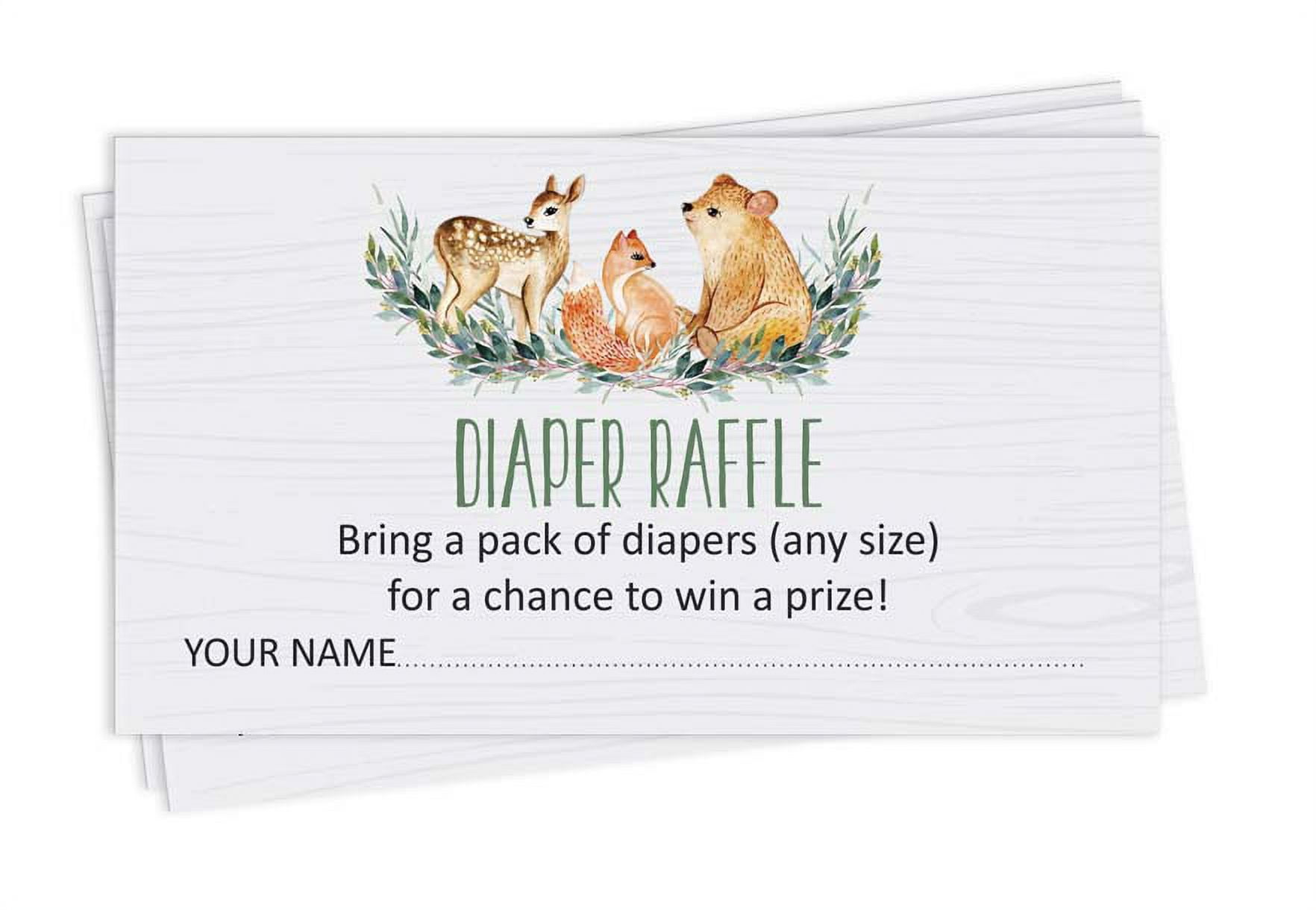 Inkdotpot 30Jungle Animals Baby ShowerDiaper Raffle Ticket Lottery ...