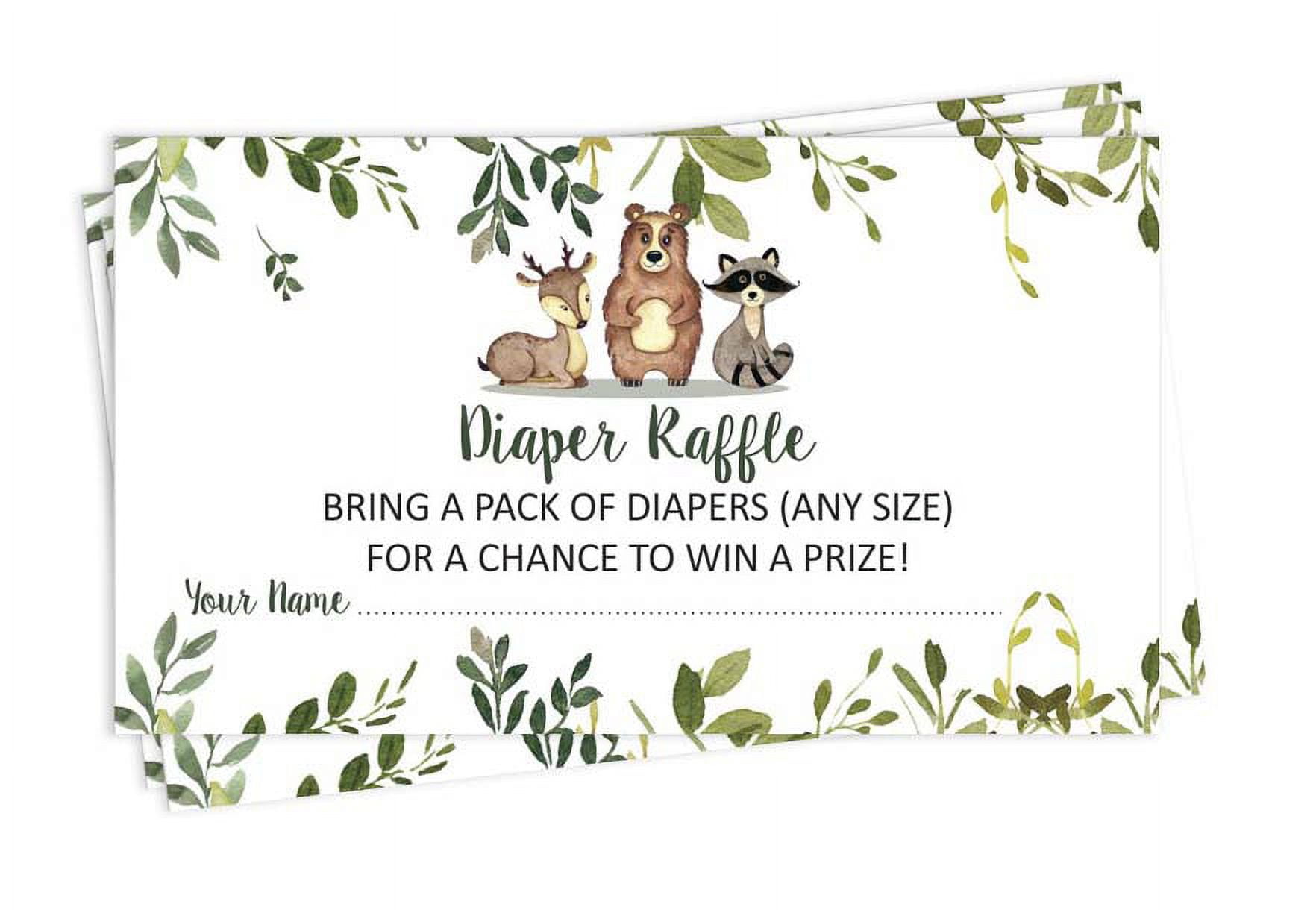 Inkdotpot 30Jungle Animals Baby ShowerDiaper Raffle Ticket Lottery ...