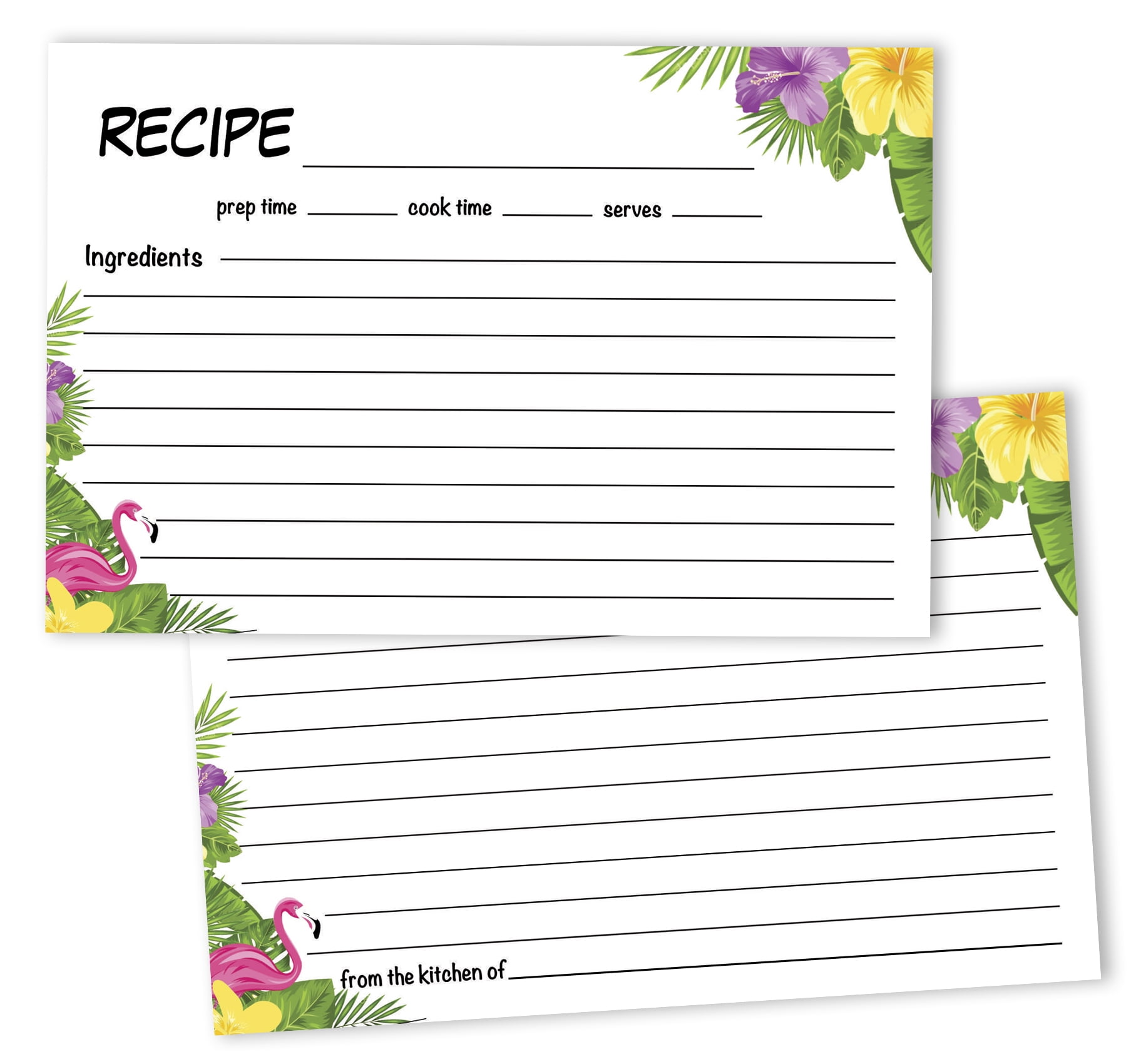 Inkdotpot 4x6 Inch Recipe Cards (Set of 50) , Thick Double Sided ...