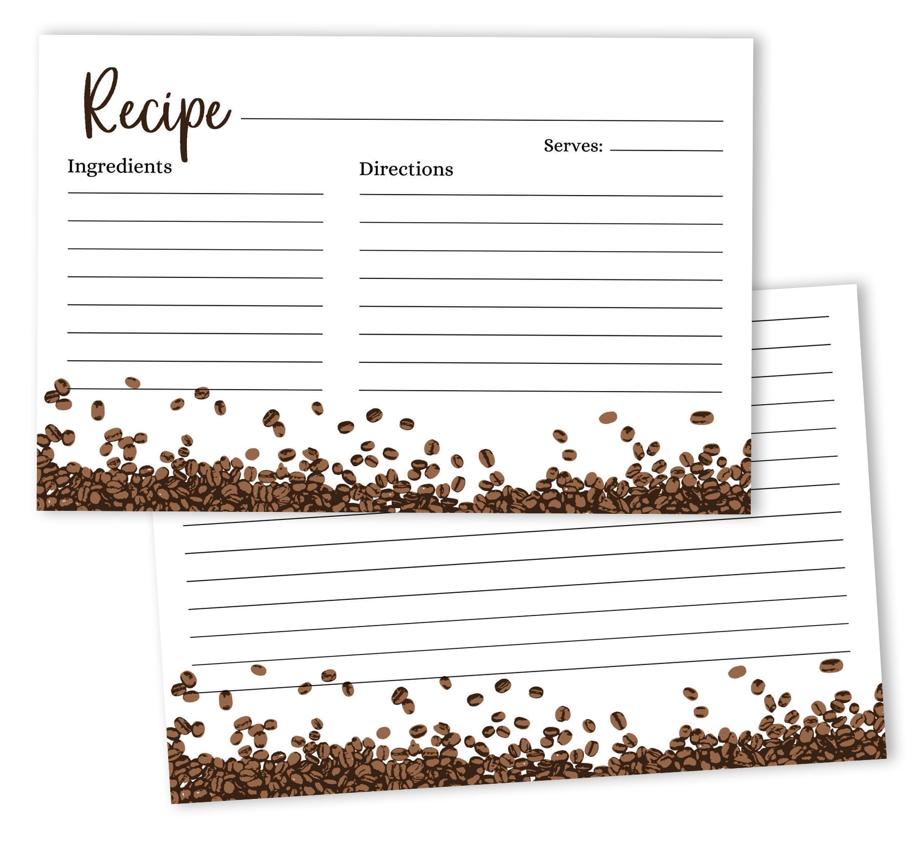 Inkdotpot 4x6 Inch Recipe Cards (Set of 50) , Thick Double Sided ...