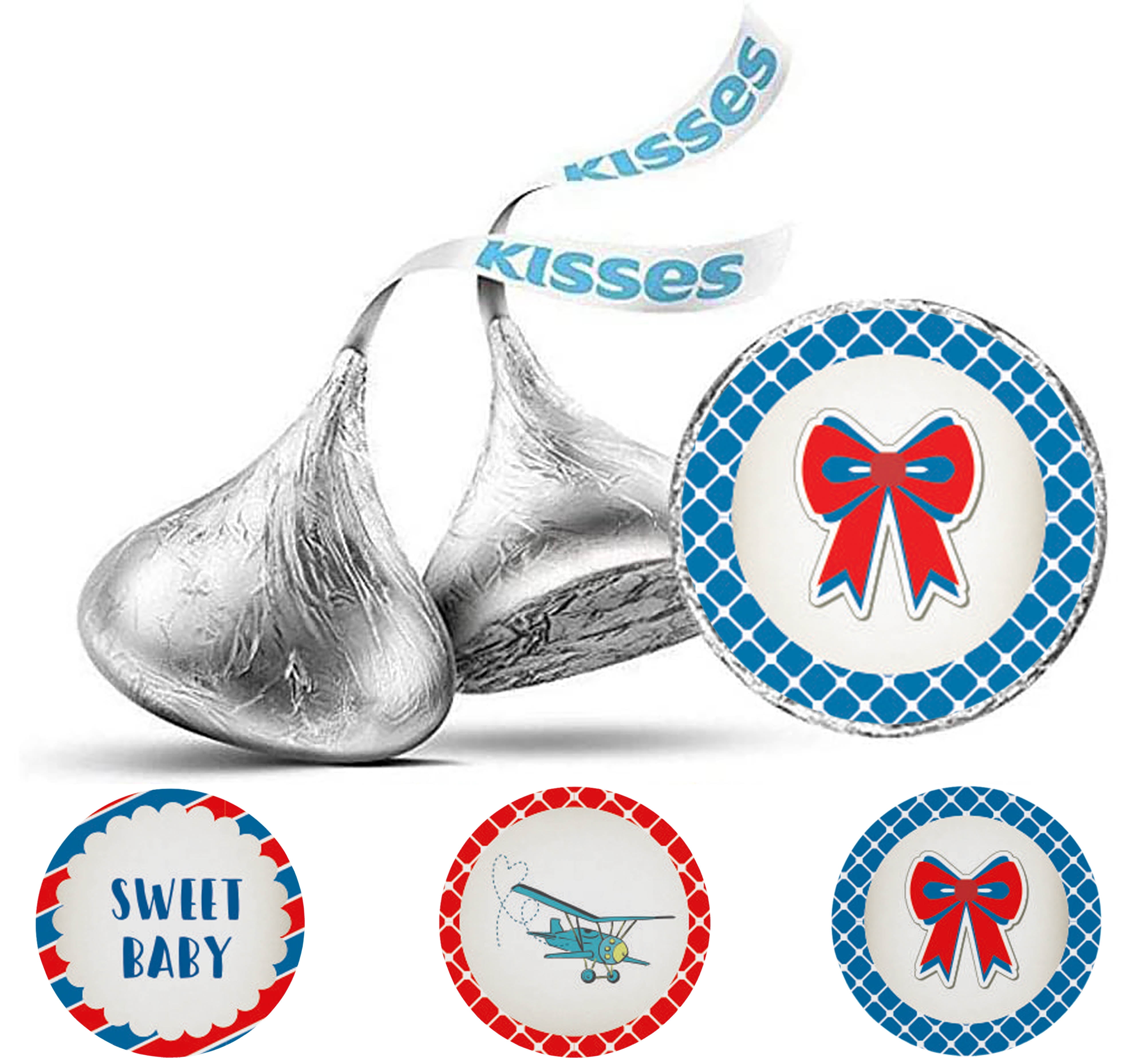 Inkdotpot Boy Girl Baby Shower Party Collection, Pack of 190 Stickers ...