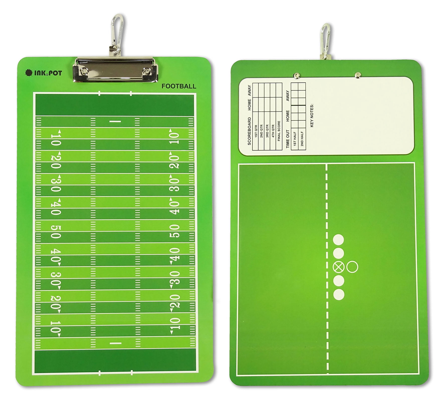 Inkdotpot Coaches Board Dry Erase Double Sided Coaches Clipboard With ...