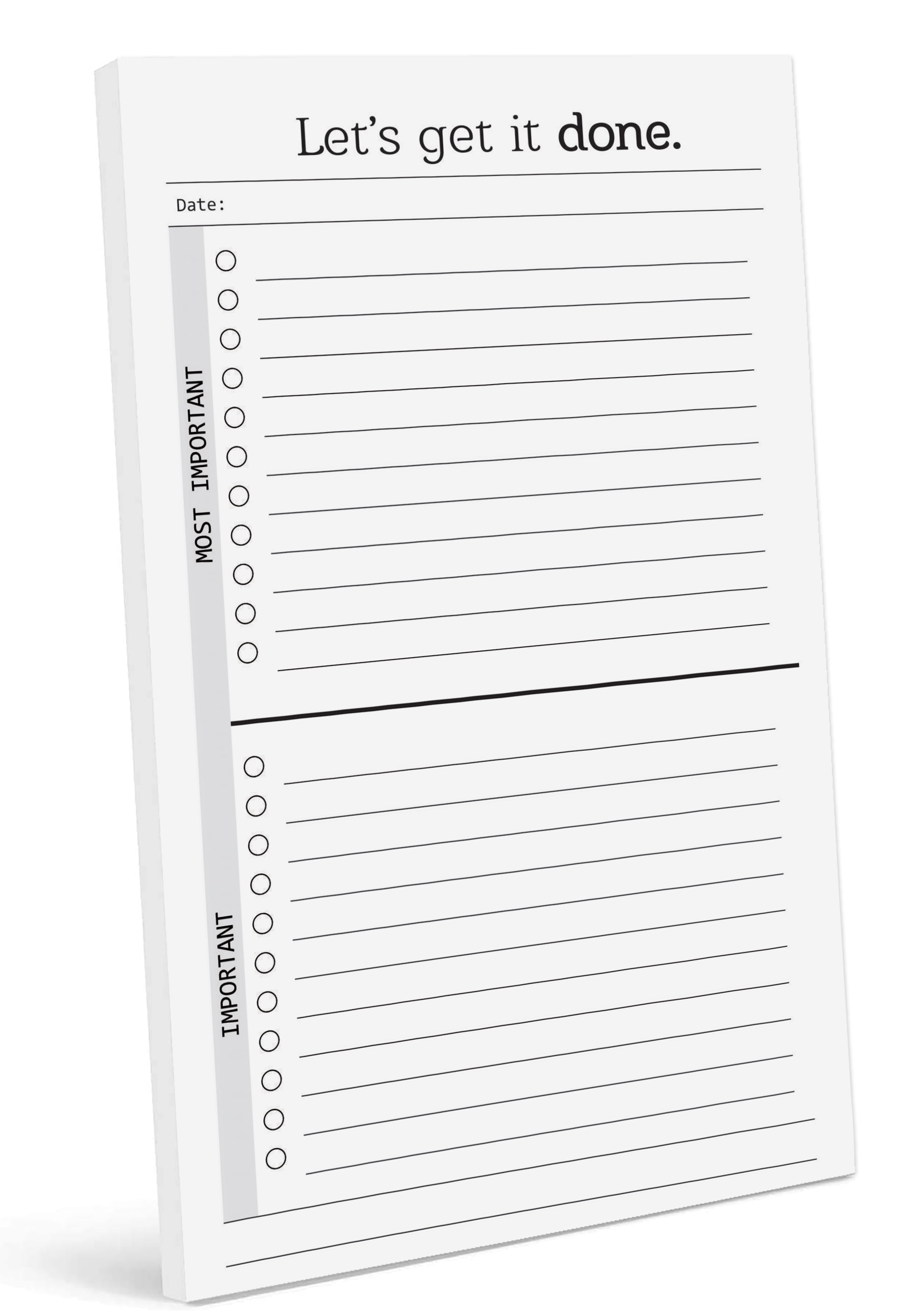 Inkdotpot Daily Planner List Pad Notepads Memo Pad, Undated To-Do List ...