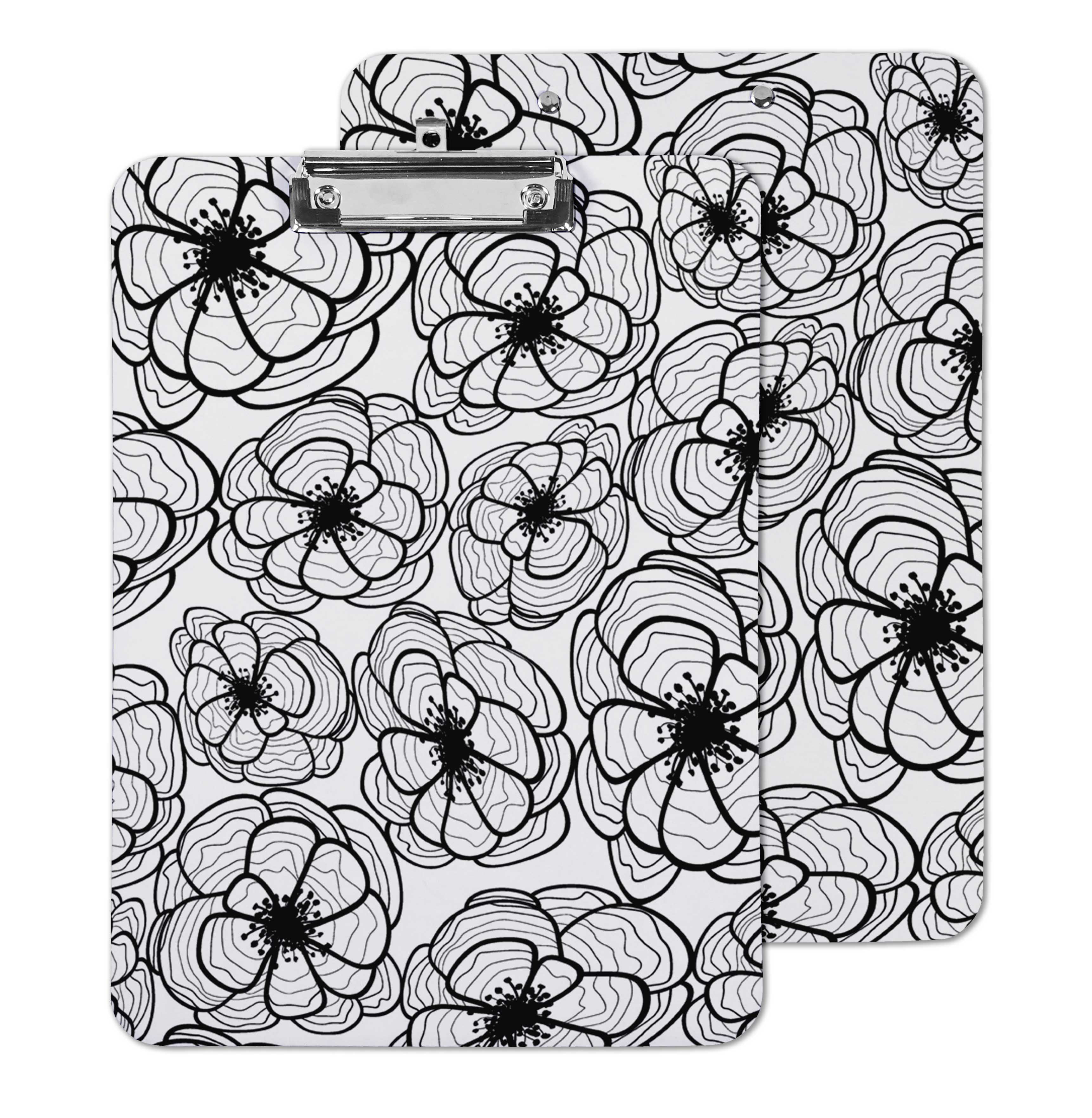 Inkdotpot Decorative Clipboard Letter Size Clipboard with Low Profile ...