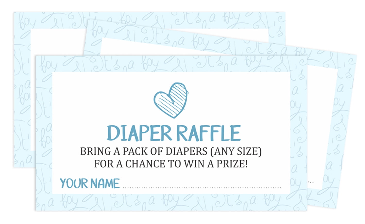 Inkdotpot Diaper Raffle Tickets For Baby Shower -BoyBaby Shower Fun ...