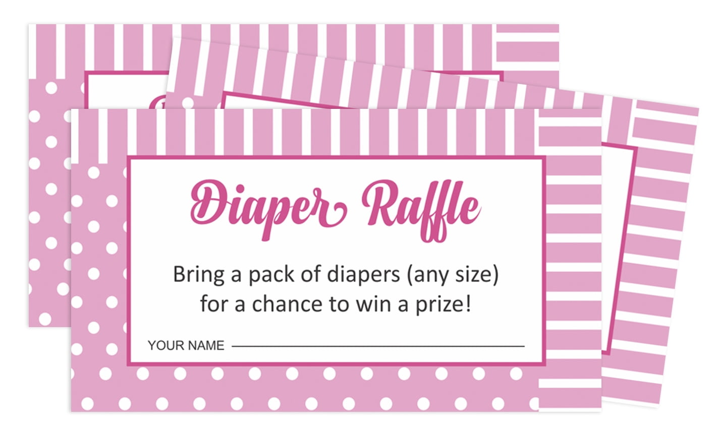 Inkdotpot Diaper Raffle Tickets For Baby Shower -GirlBaby Shower Fun ...