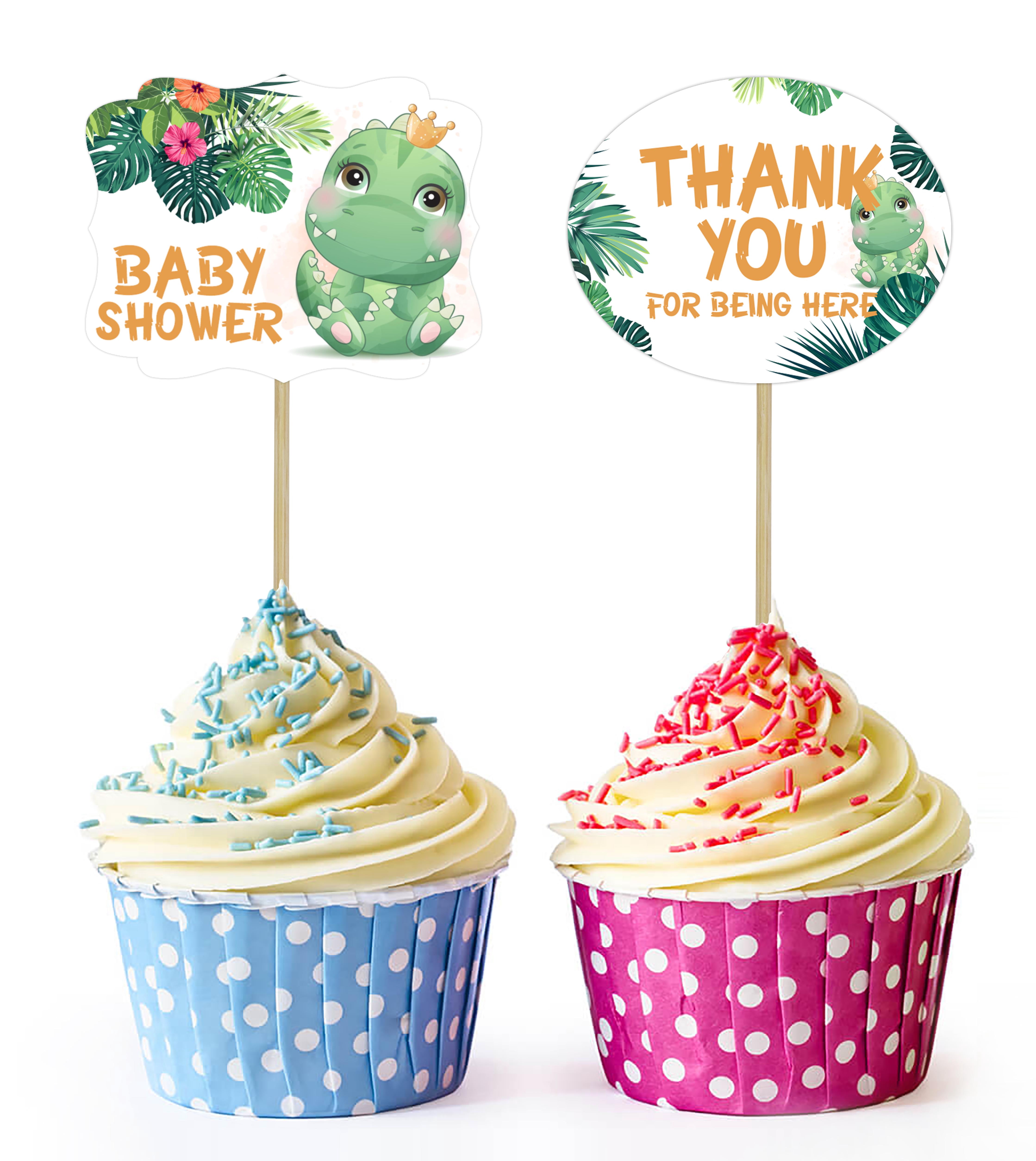 Inkdotpot Dinosaur Gender Reveal Baby Shower Party Collection, Pre ...