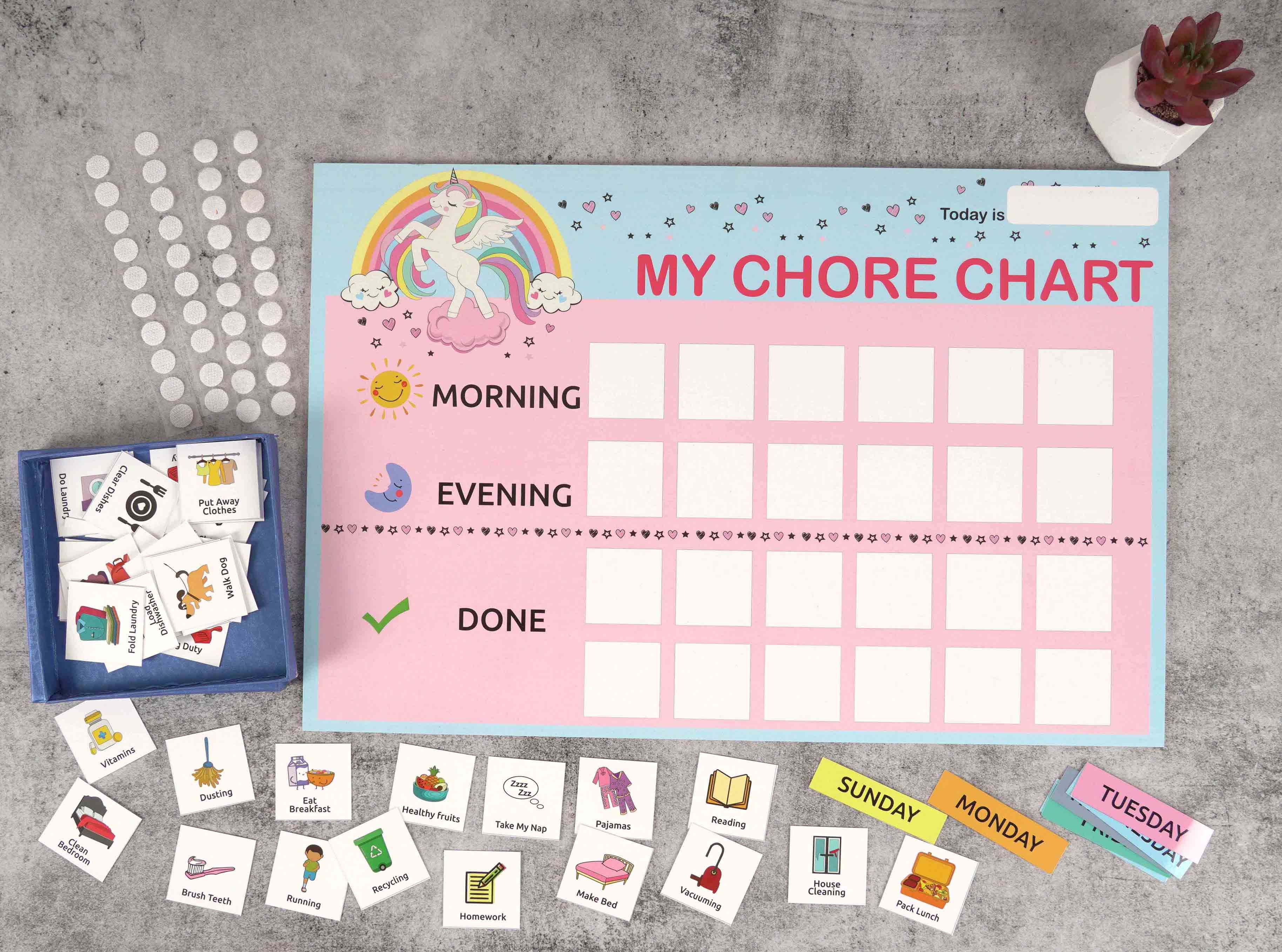 Inkdotpot Kids Daily Responsibility Checklist, To-Do list- Daily ...