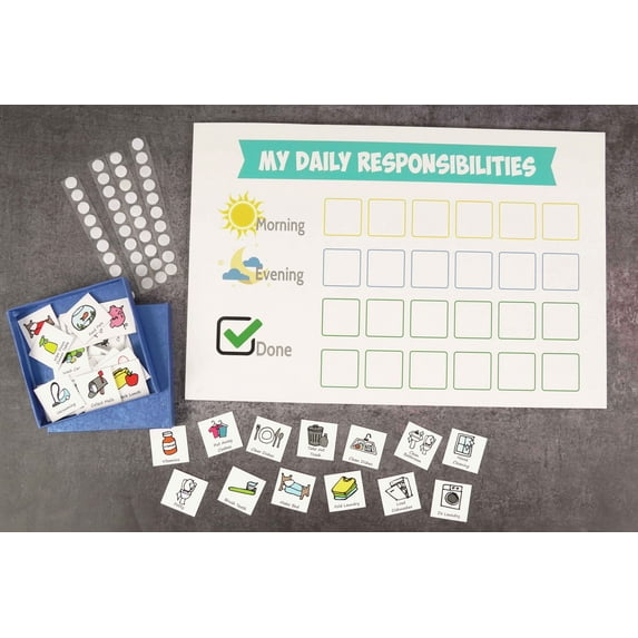 Inkdotpot Kids Daily Responsibility Checklist, To-Do list- Daily ...