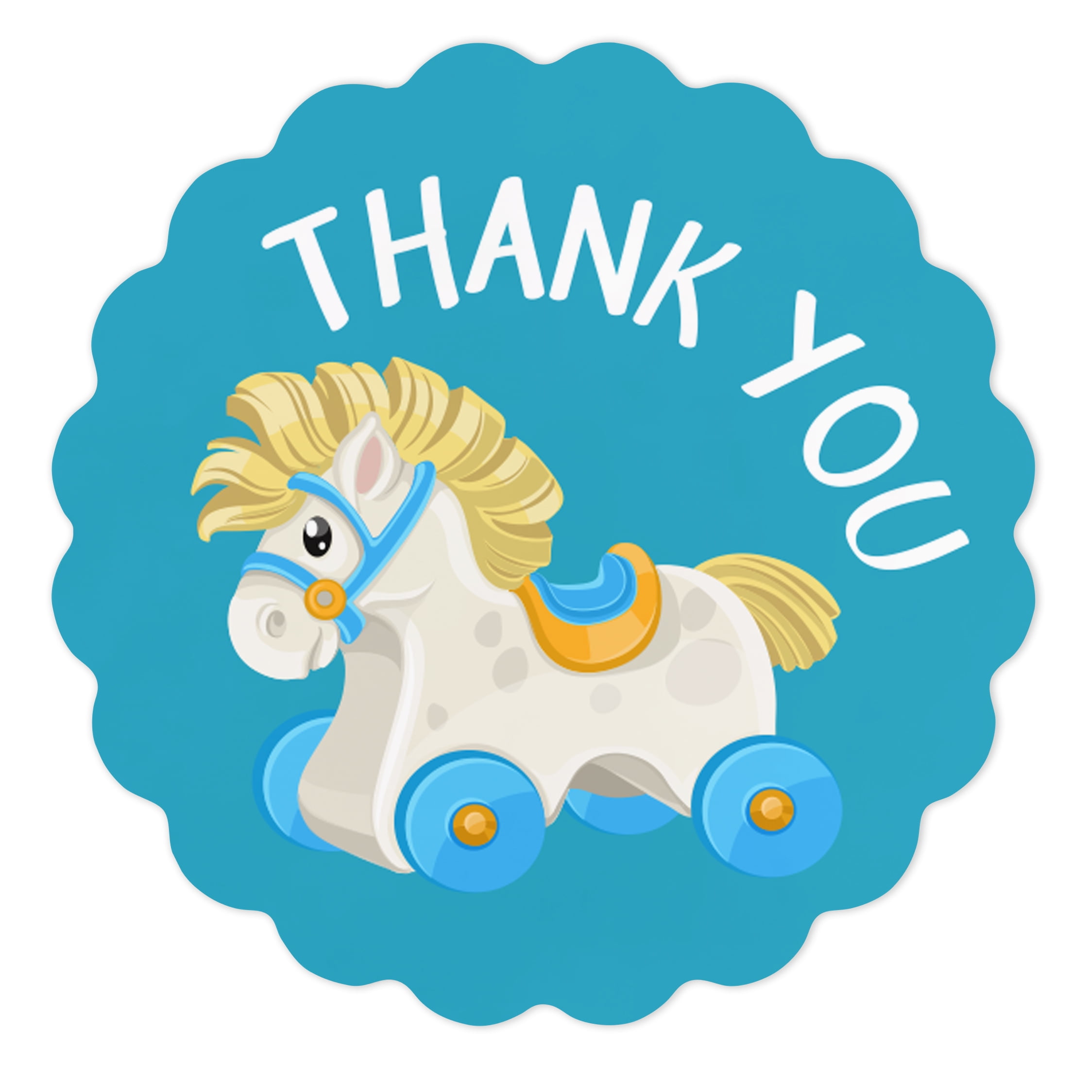 Inkdotpot Pack of 100, Gender Reveal Baby Shower Favors Stickers ...