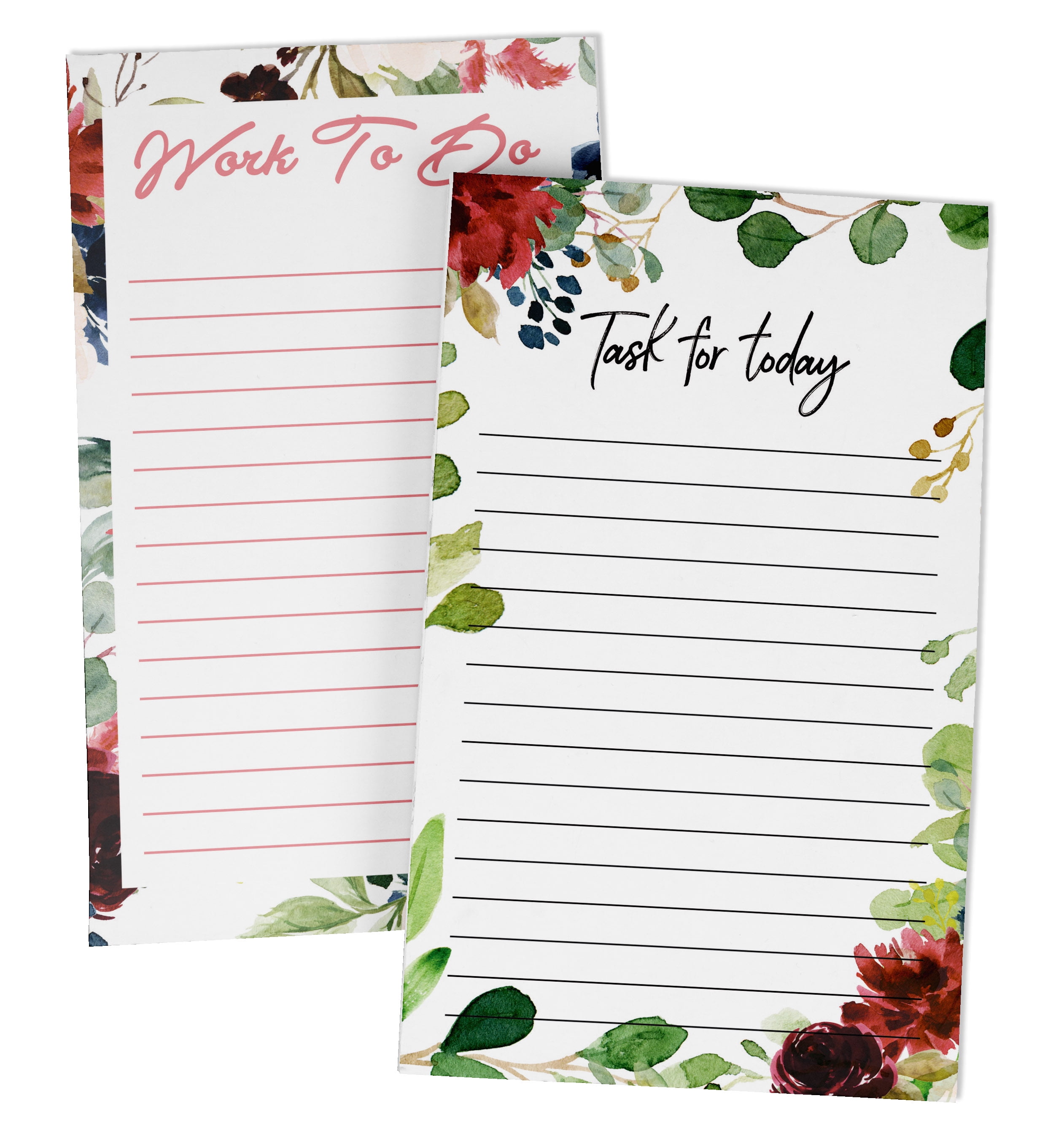 Inkdotpot Pack Of 2 Daily Planner List Undated Notepads, Memo Pad To-Do ...