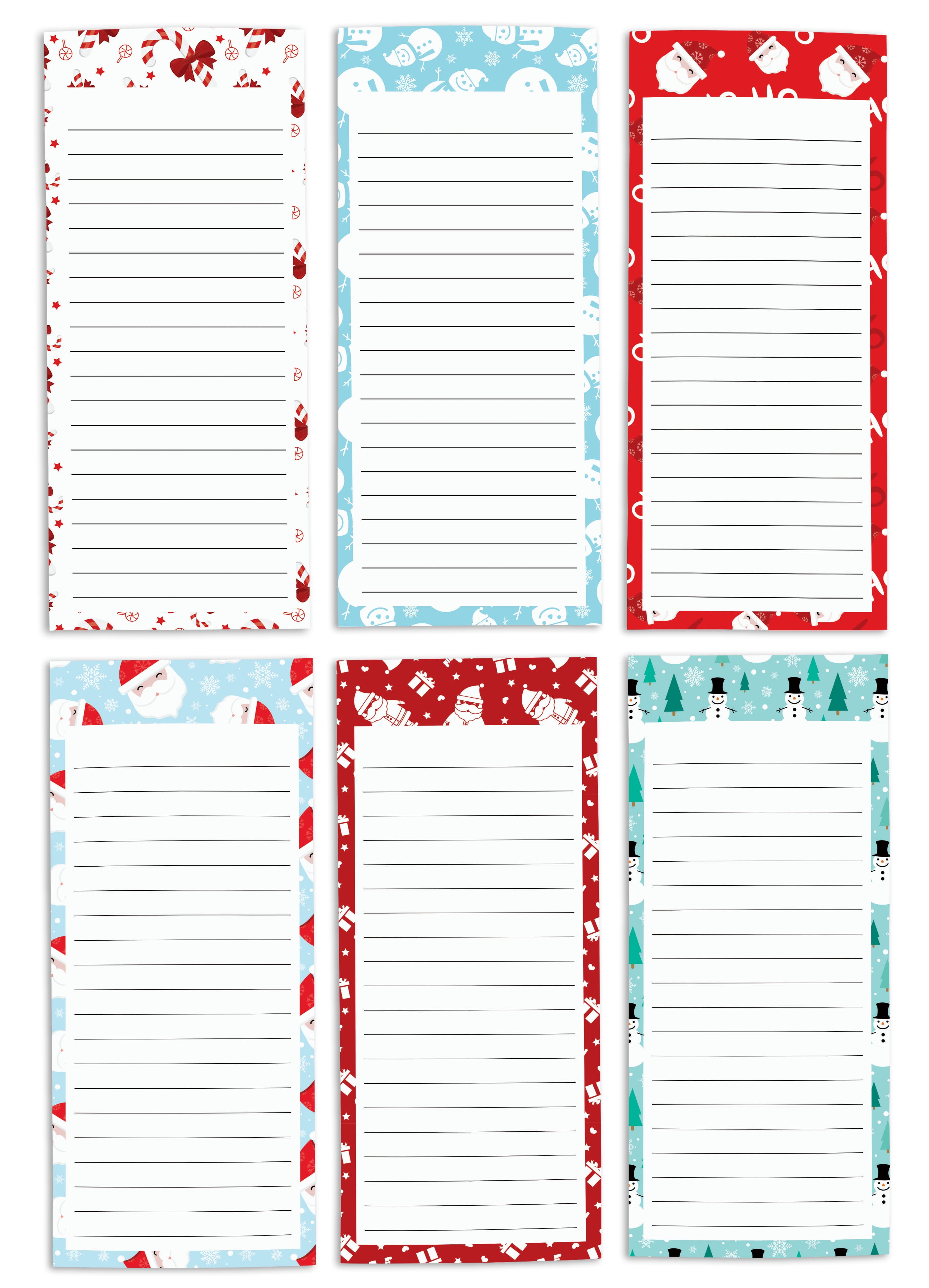 Inkdotpot Pack of 6 Funny Magnetic Dry Erase List For Fridge, Wipe ...