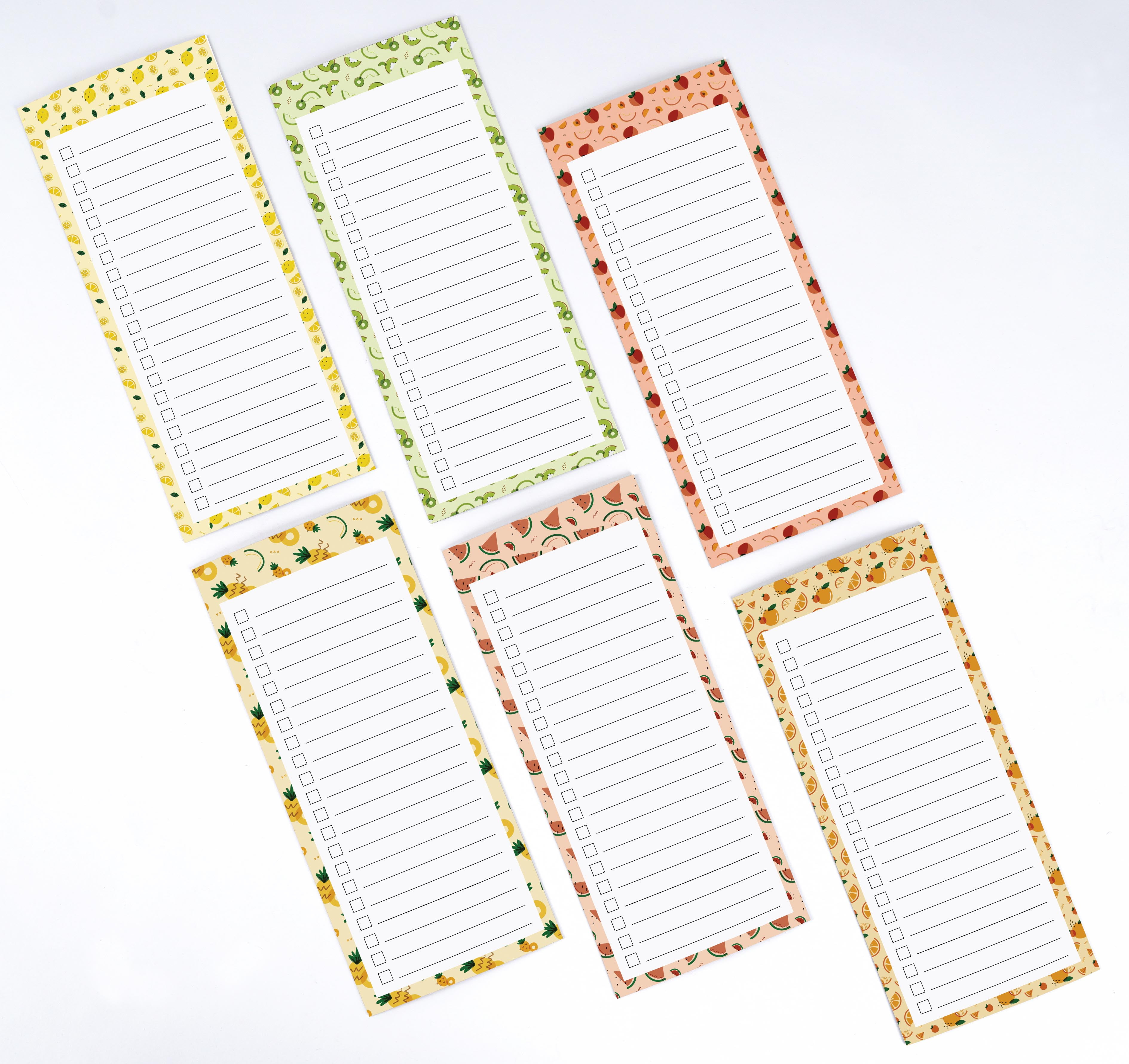 Inkdotpot Pack of 6 Funny Magnetic Dry Erase List For Fridge, Wipe ...