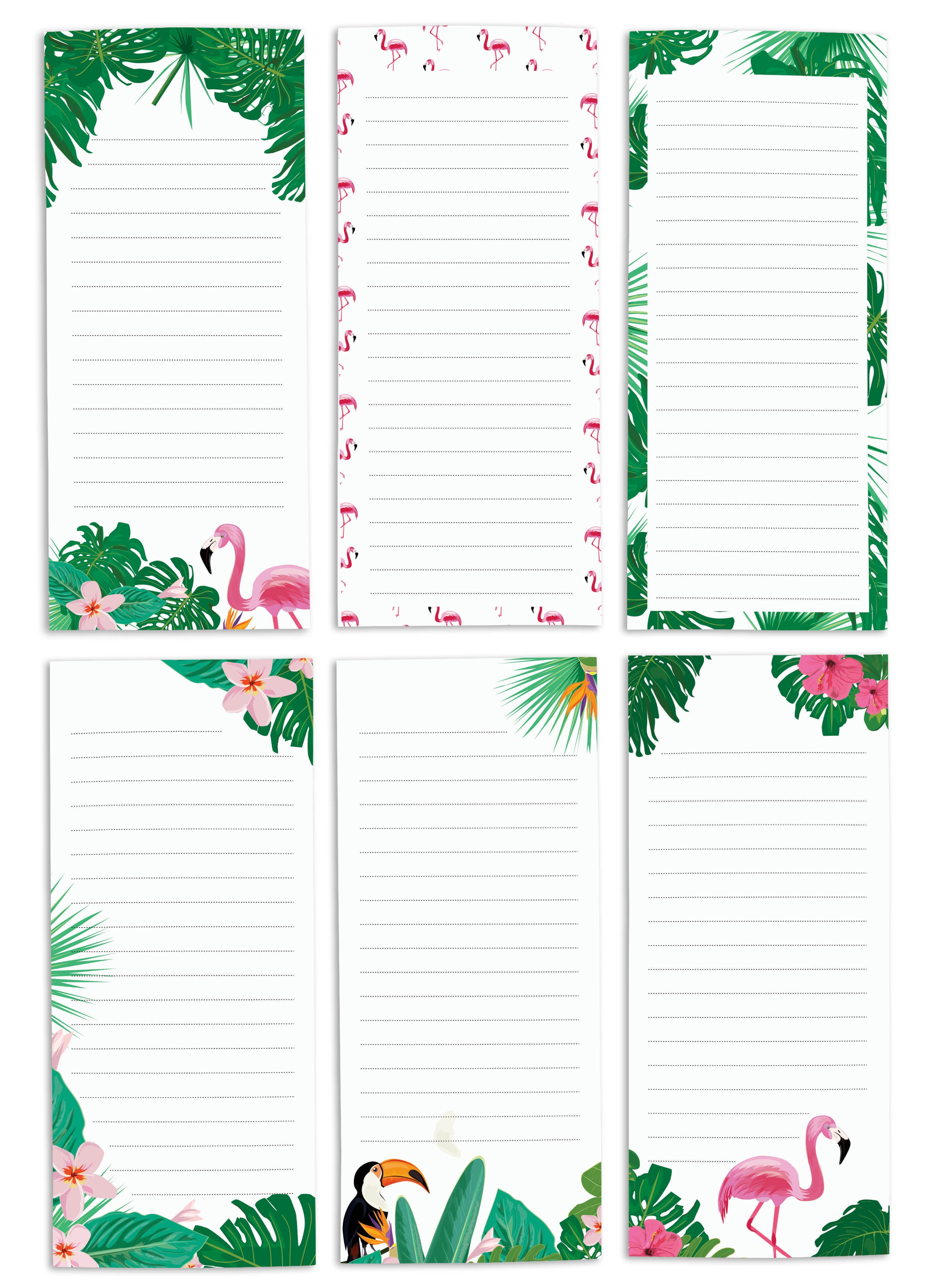 Inkdotpot Pack of 6 Funny Magnetic Dry Erase List For Fridge, Wipe ...