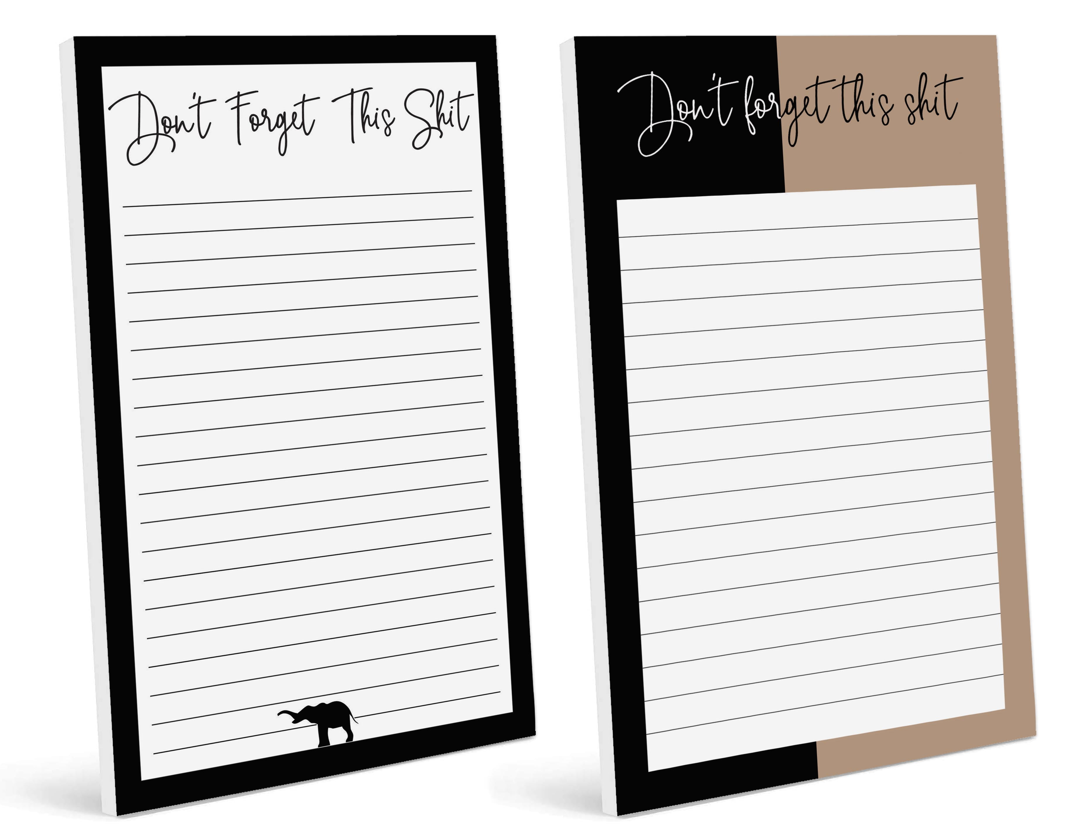 Inkdotpot Pack Of 2 Daily Planner List Undated Notepads, Memo Pad To-Do ...
