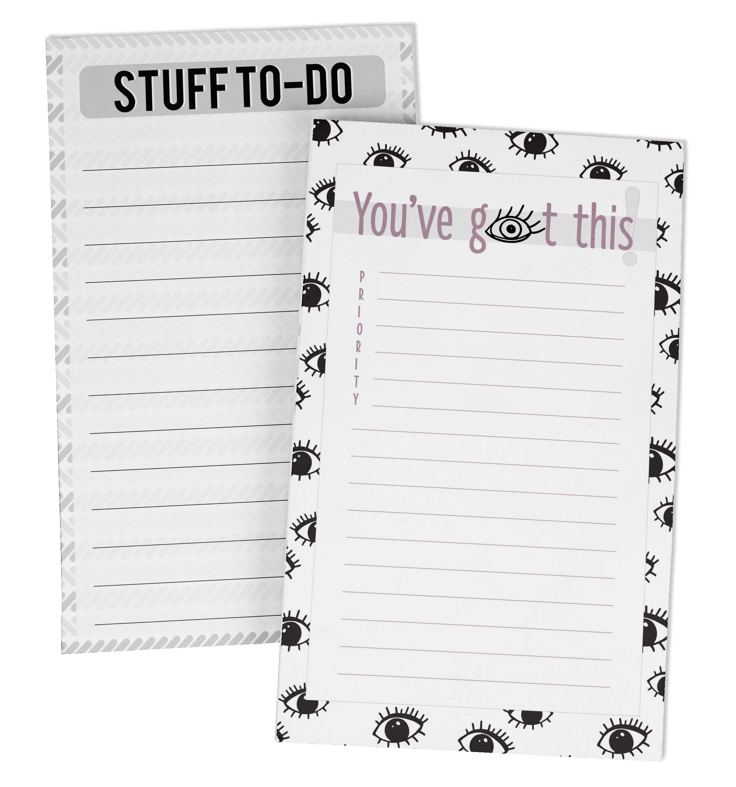 Inkdotpot Pack Of 2 Daily Planner List Undated Notepads, Memo Pad To-Do ...