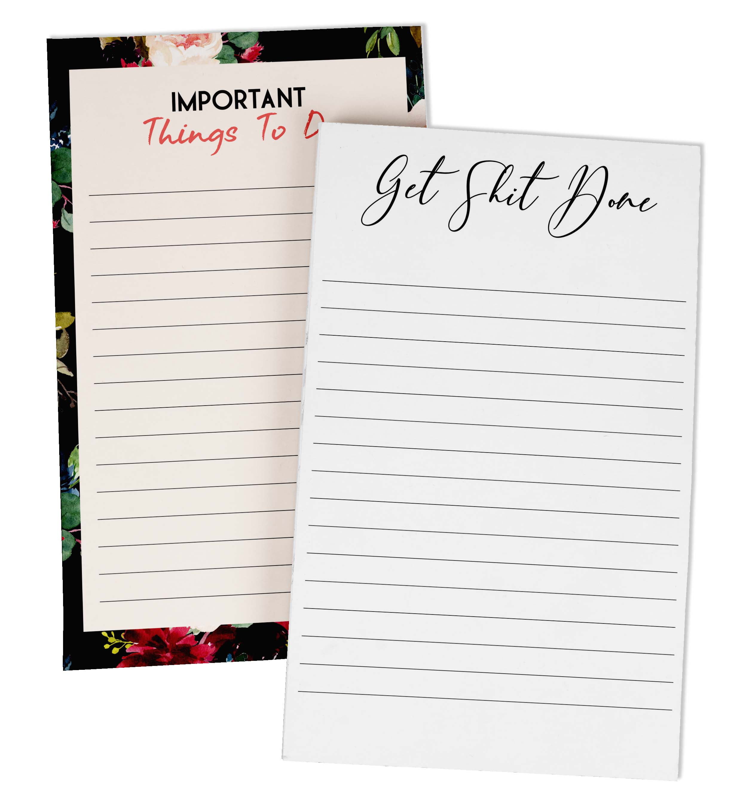 Inkdotpot Pack Of 2 Daily Planner List Undated Notepads, Memo Pad To-Do ...