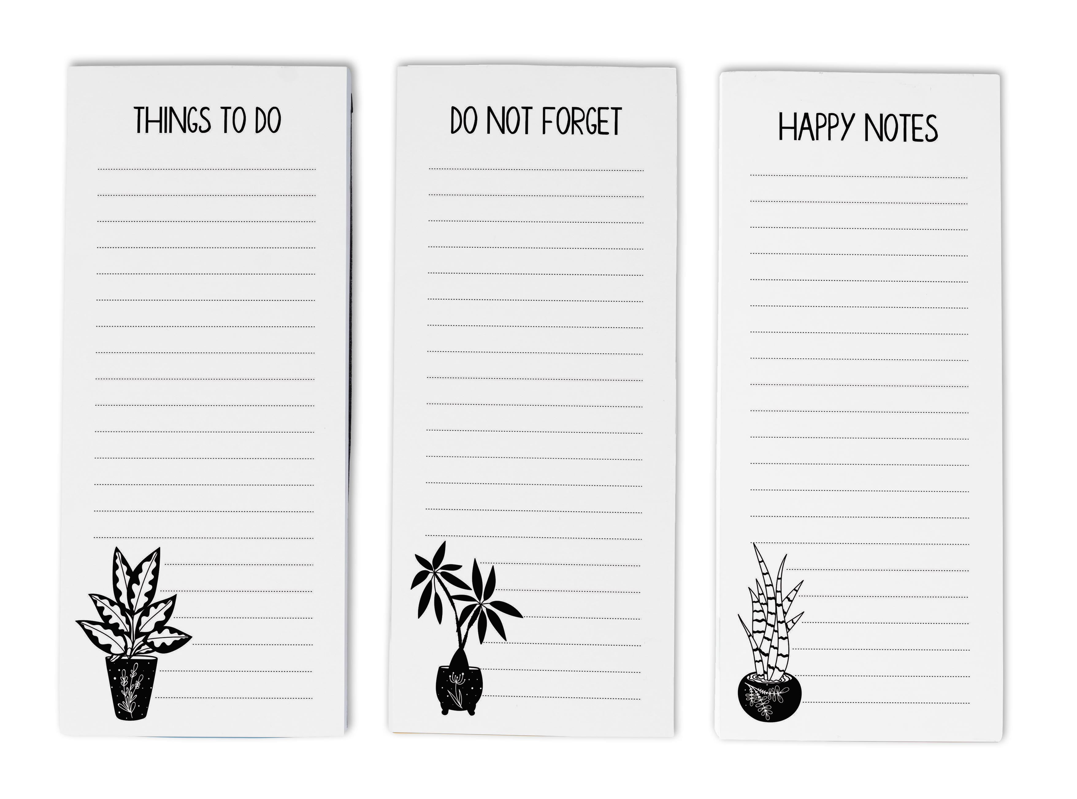 Inkdotpot Pack of 3 Magnetic Fridge To-Do List Notepads- Magnetic Memo ...