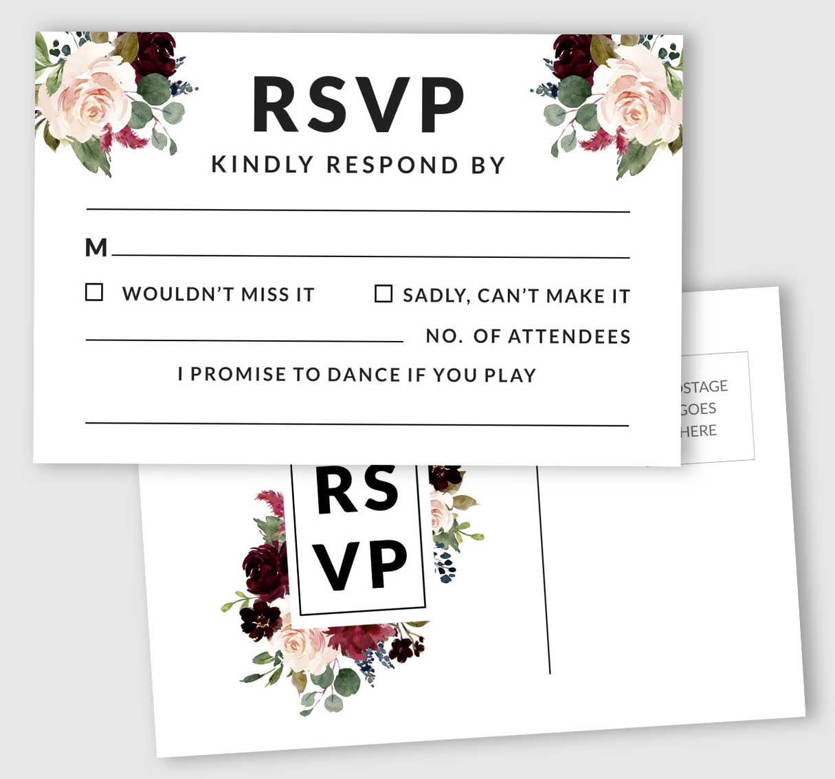 Inkdotpot RSVP Postcards (Set Of 50) 4"X6" Blank With Mailing Side,RSVP ...