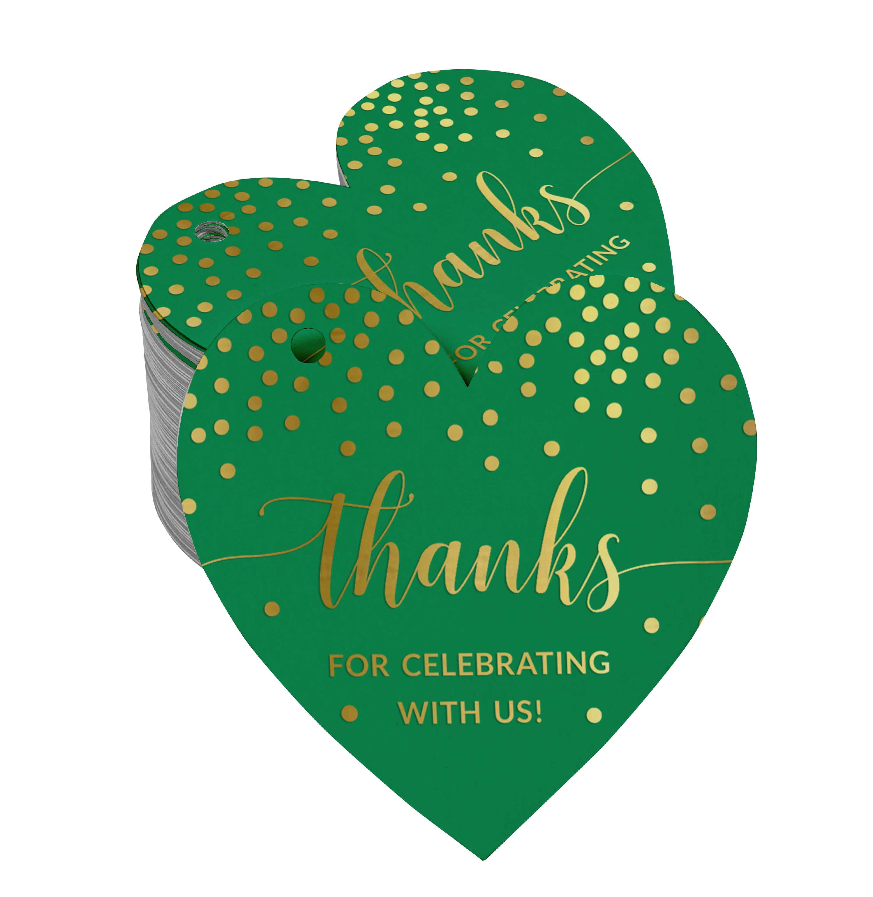 Inkdotpot Thanks For Celebrating With Me Birthday Bottle Tag Real Gold ...