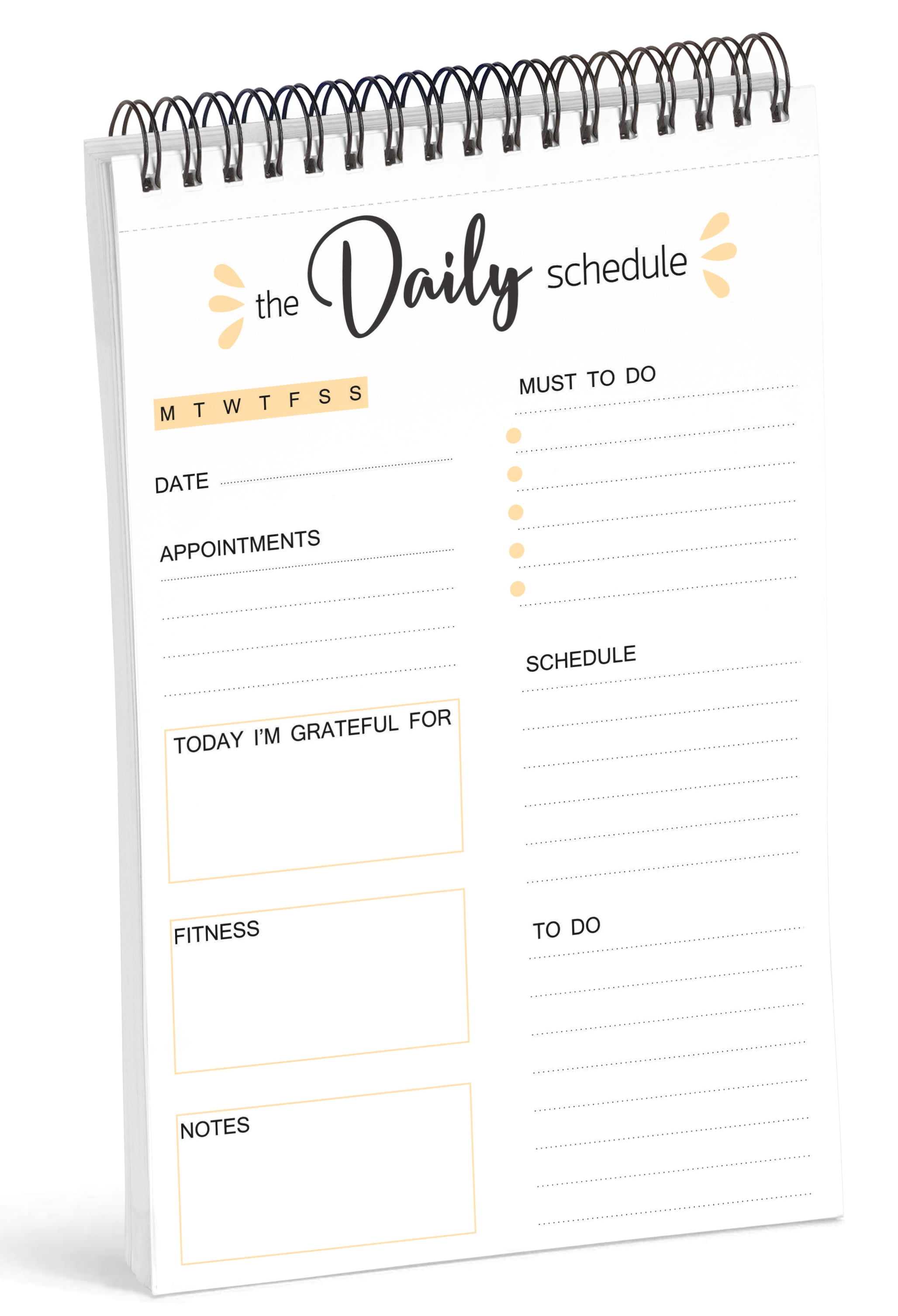 Inkdotpot To Do List Notepad 6 X 9 Paper Stationery, Simple White Daily ...
