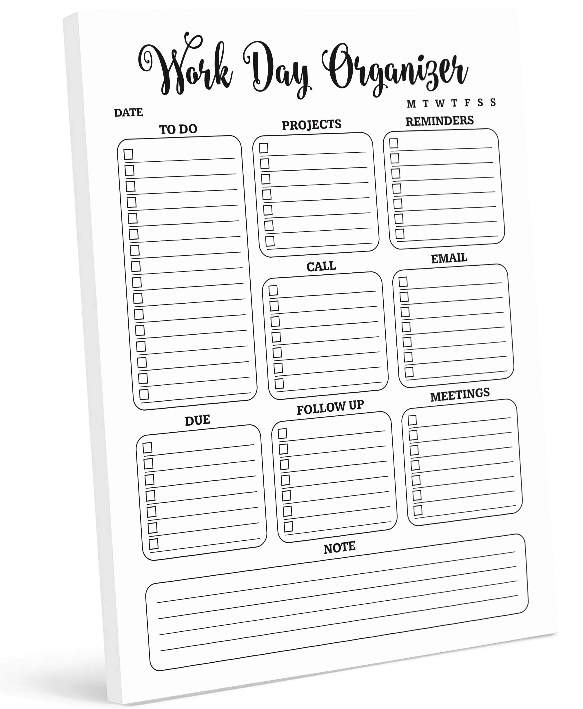 Inkdotpot Work Day Schedule Planner,Personal Organizer- Home- and ...