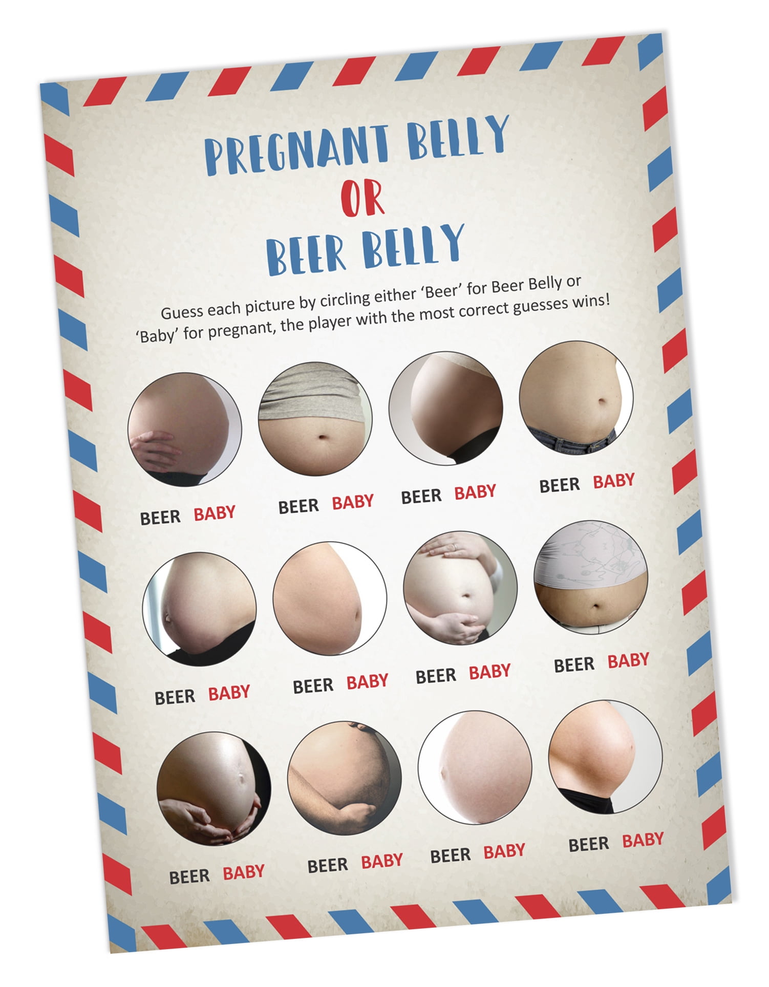 InkdotpotPack of 30,Girl/BoyBabyShower Party Collection,Baby Belly Or ...