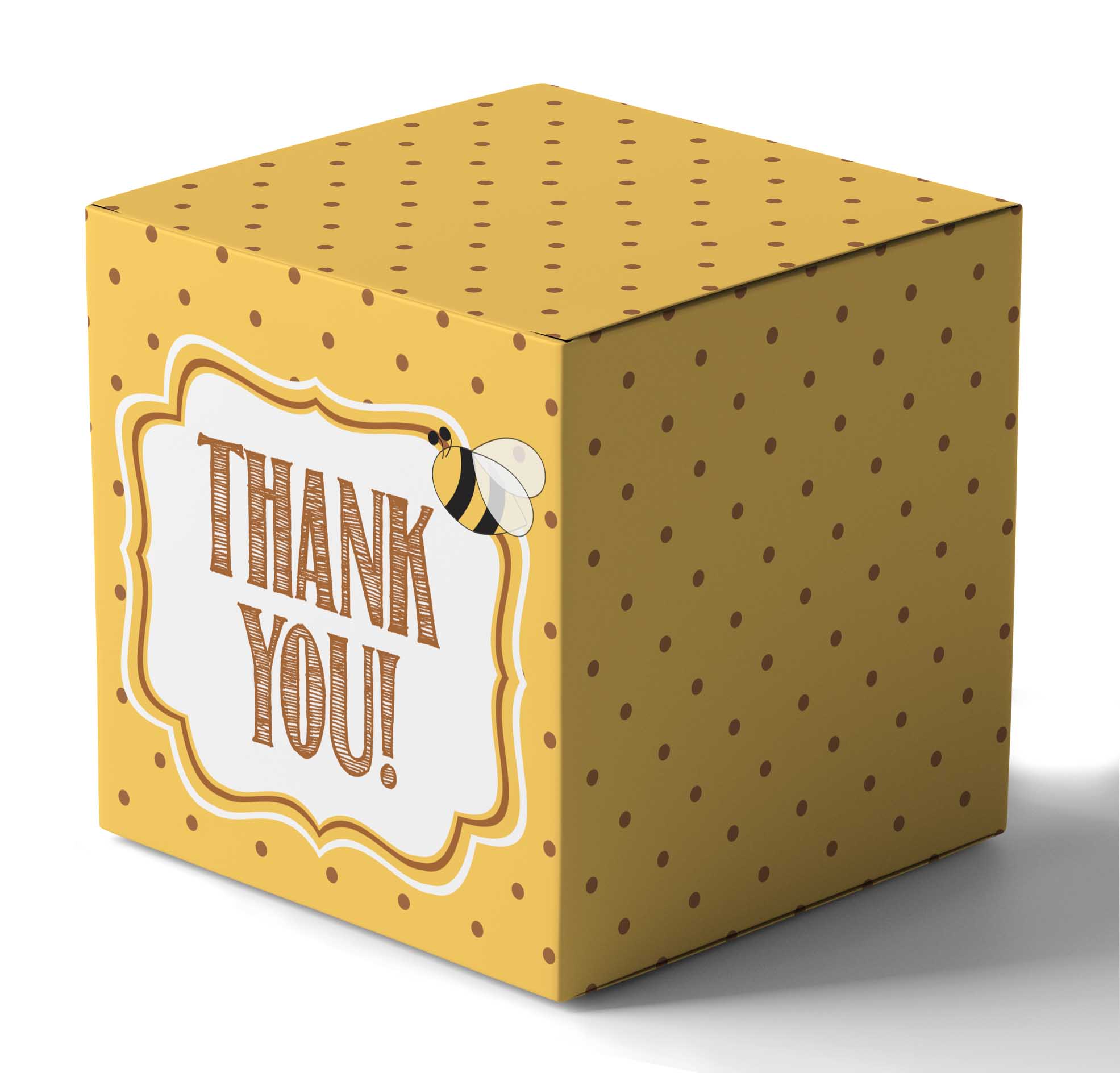 InkdotpotPaper Box -Mini Favor Box ForBaby Shower4x4x4 Inches Paper ...