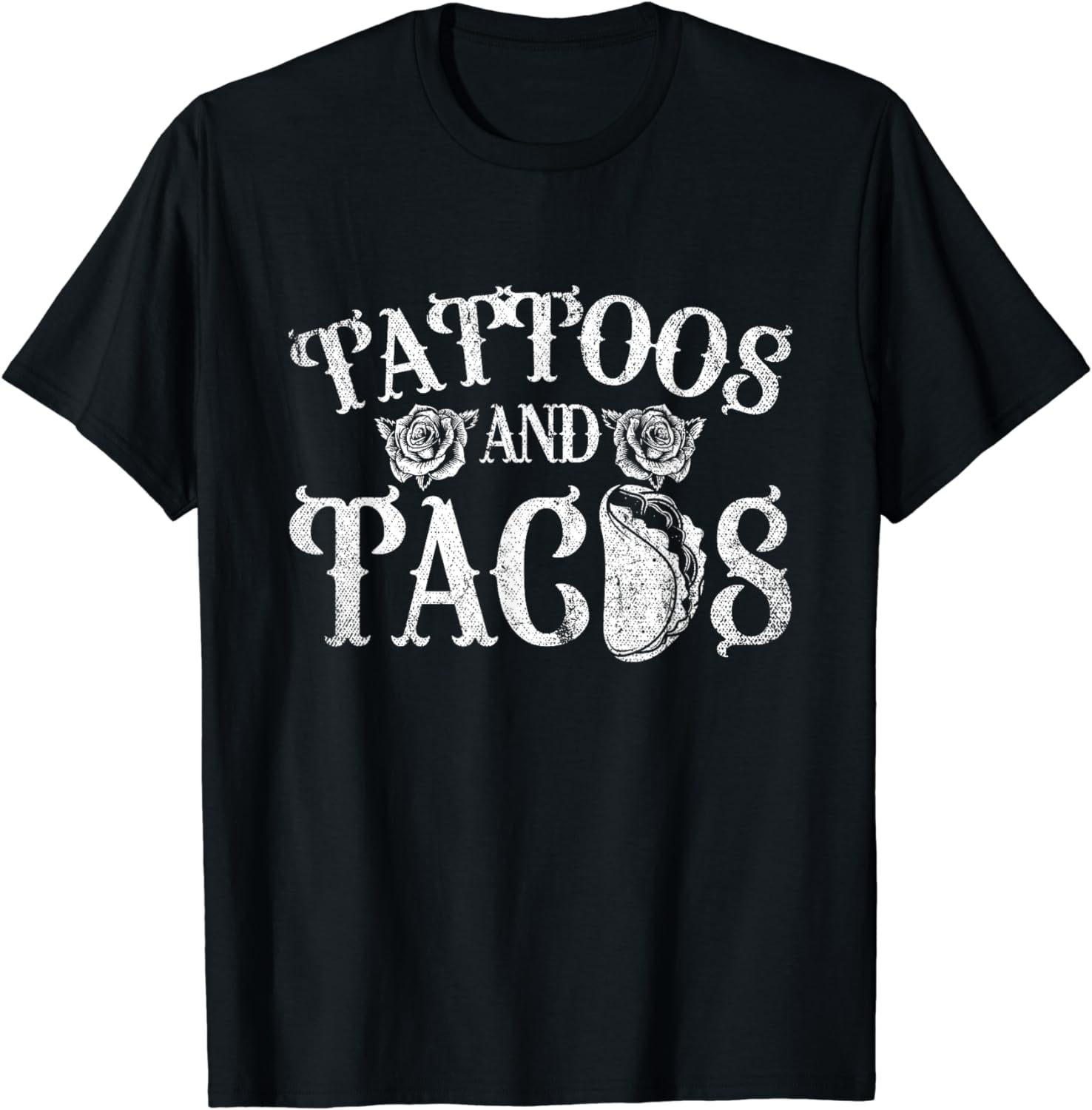Inked Mexican Food Tattoos And Tacos Tattoo T-Shirt - Walmart.com