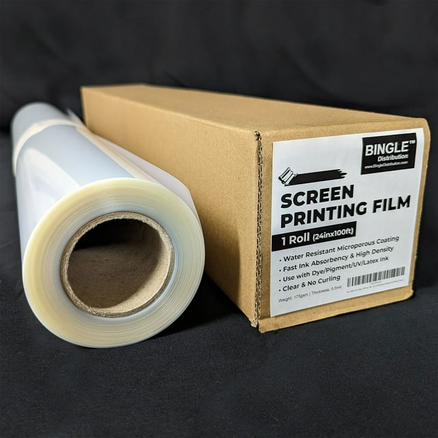 Inkjet Film Rolls of 24in x 100 feet- 5 MIL Waterproof Screen Printing ...