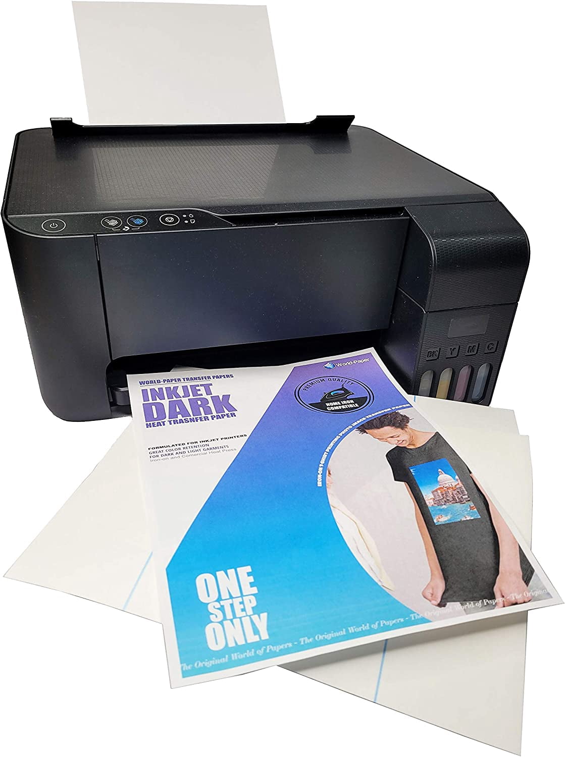 Inkjet Heat Transfer Paper Blue Line 8.5 x 11 For Inkjet Printer Iron ...