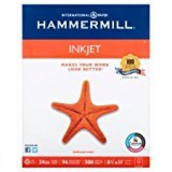Inkjet Paper, 96 Brightness, 24Lb, 500 Sheets/Ream (2) - Walmart.com