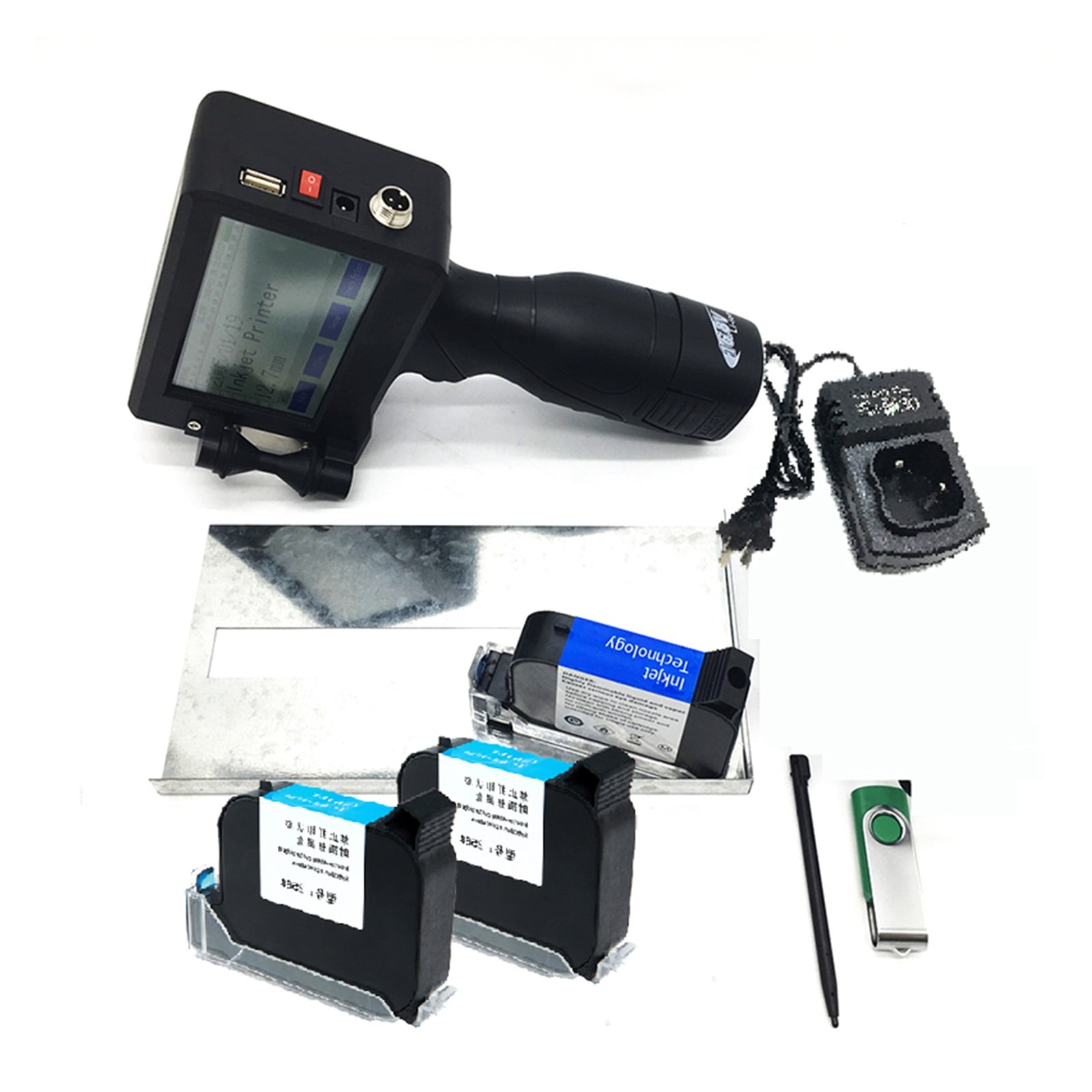 Inkjet Printer 12.7mm Fast Drying 4.3 Inch Touch Screen QR Code/Label ...